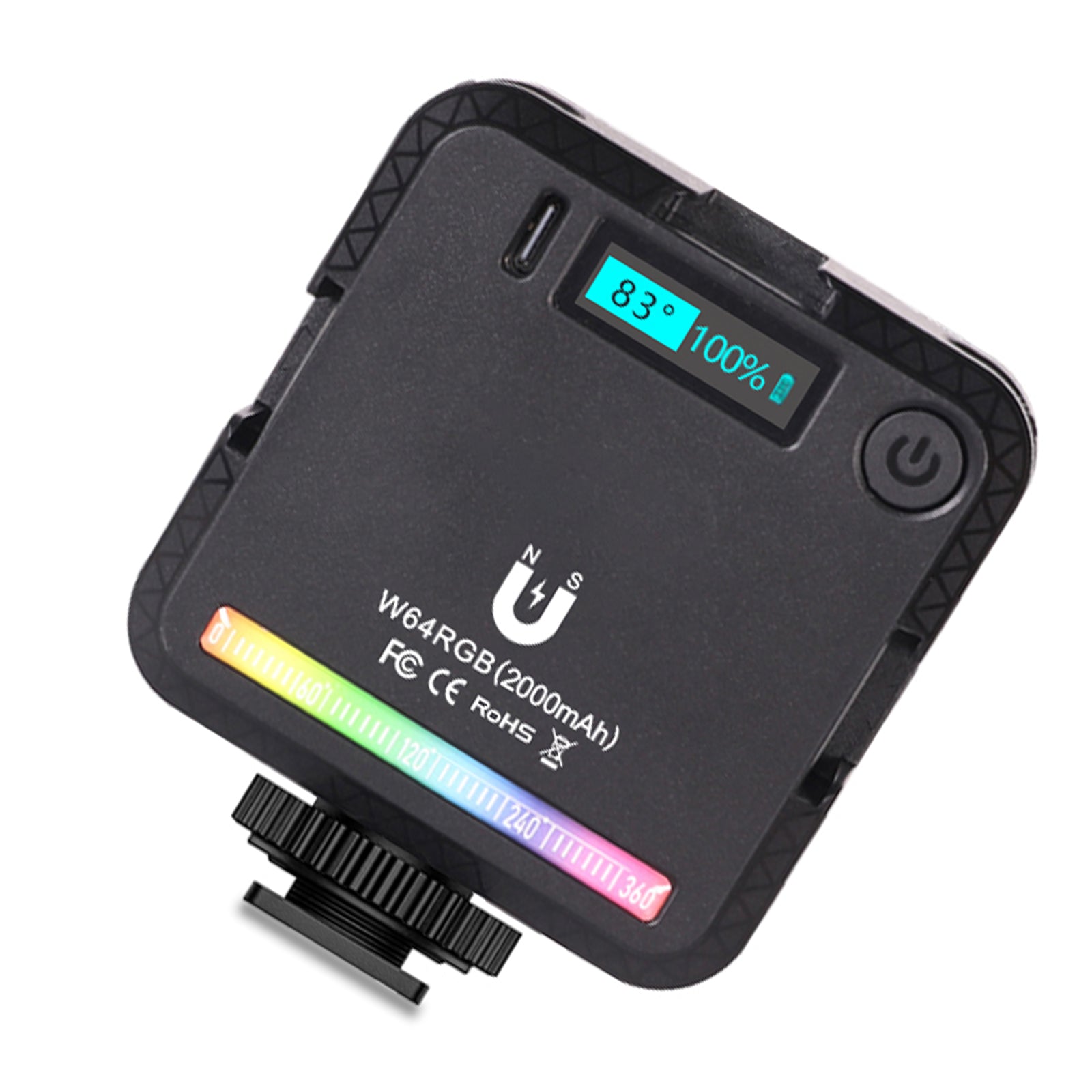 W64 RGB LED Video Light Fill Light Video Camera Mobile Phone Live Beau – Component Authority