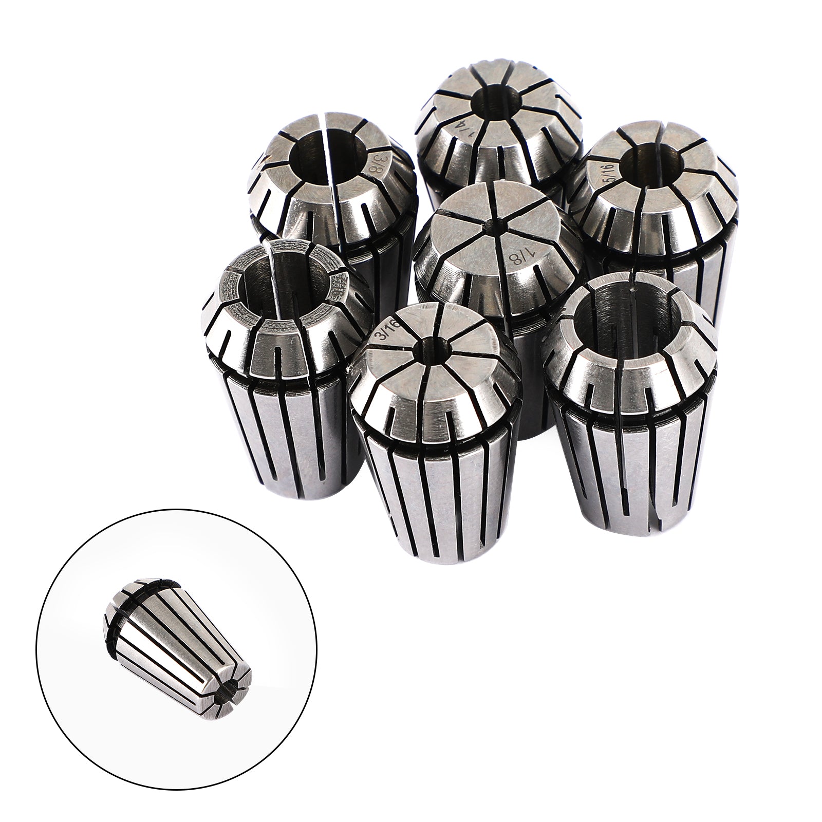 ER20 Spring Collet Set For CNC Milling Lathe Engraving Machine ...
