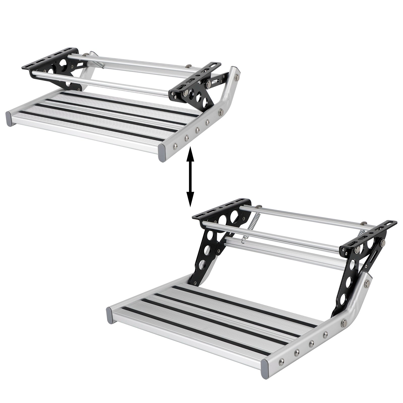 Aluminum Manual Pull Out Drop Down Folding Caravan Step Motorhome RV C ...