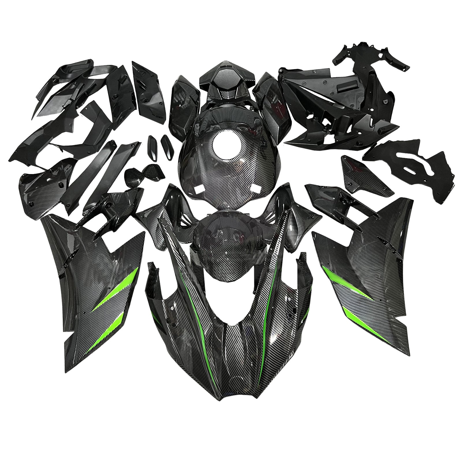 Injection Fairing Kit Bodywork ABS fit For Kawasaki Ninja H2 2015-2022 ...