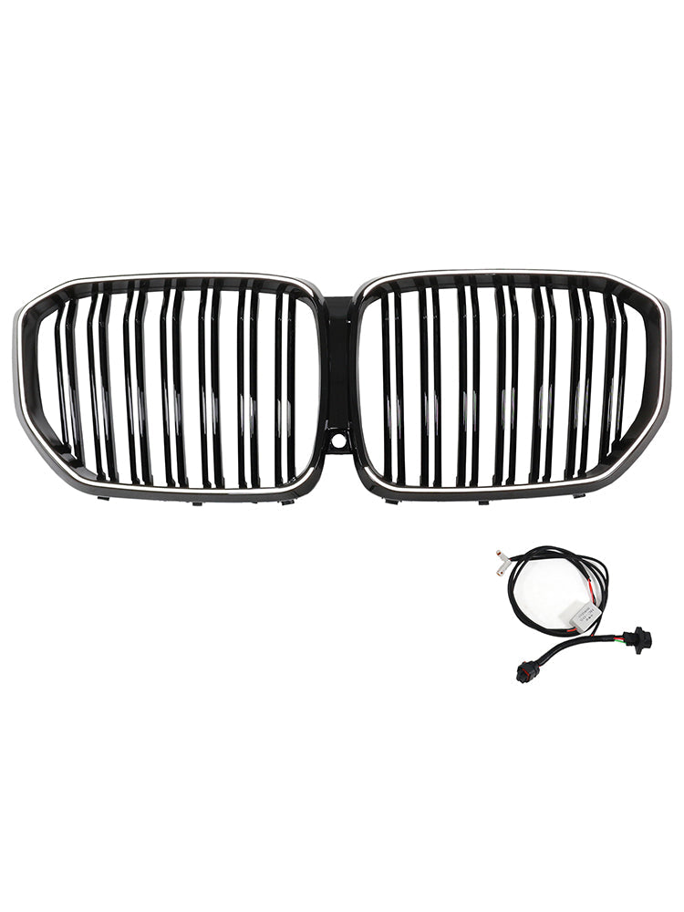 2019-2022 BMW X5 G05 M-Performance Double Slat Black Front Kidney Gril ...