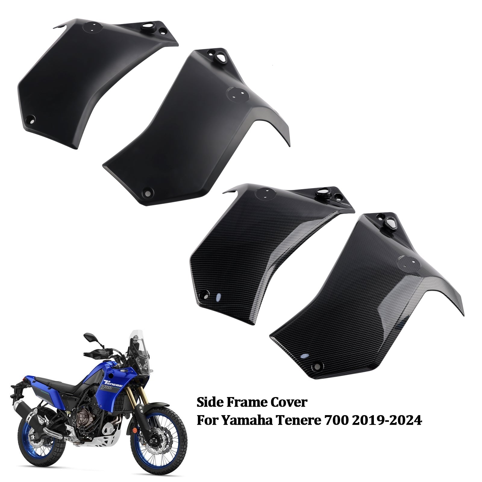2019-2024 Yamaha Tenere 700 Side Frame Panel Protector Fairings Cover ...