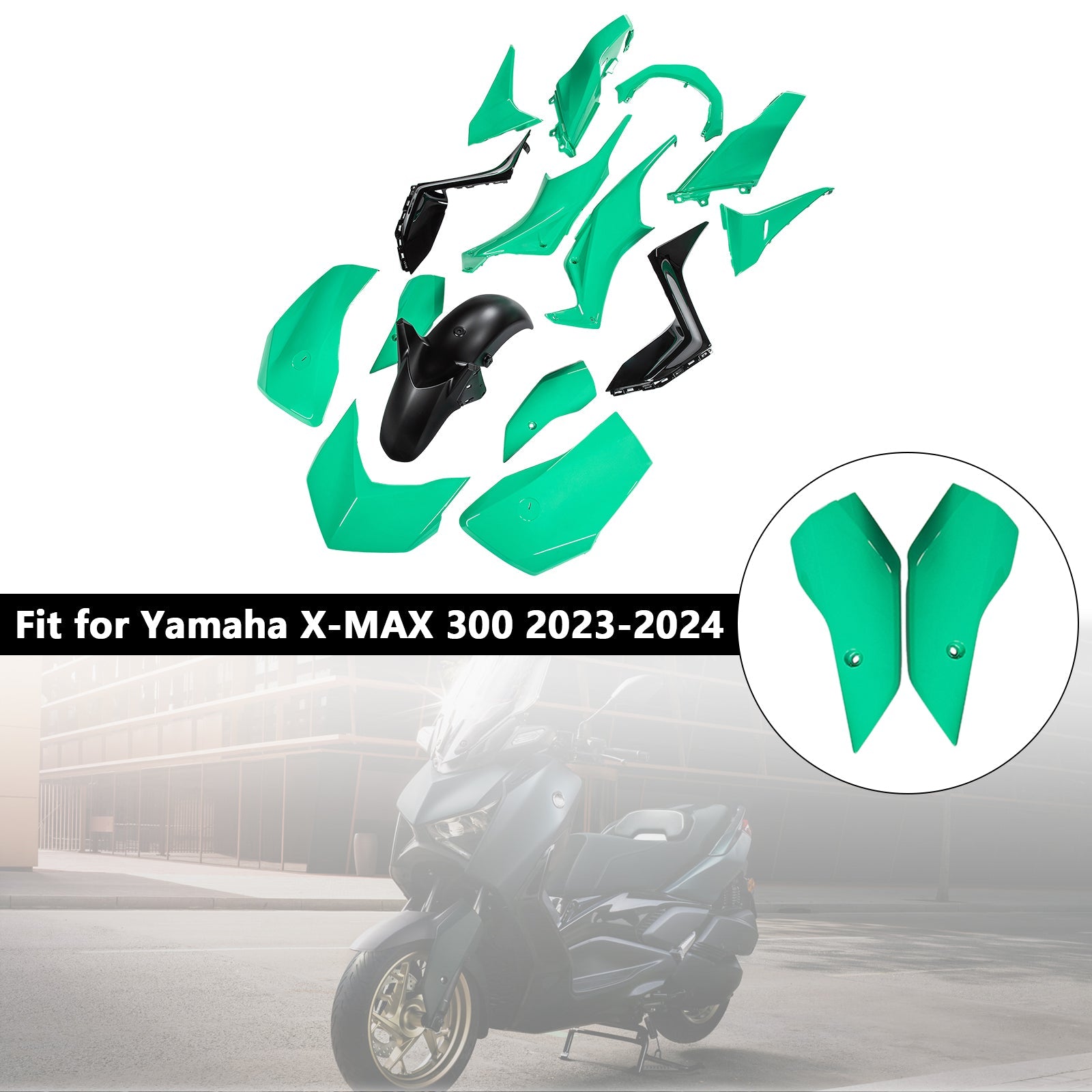 2023-2024 Yamaha X-MAX 300 XMAX Injection ABS Bodywork Fairing Kit 12 ...