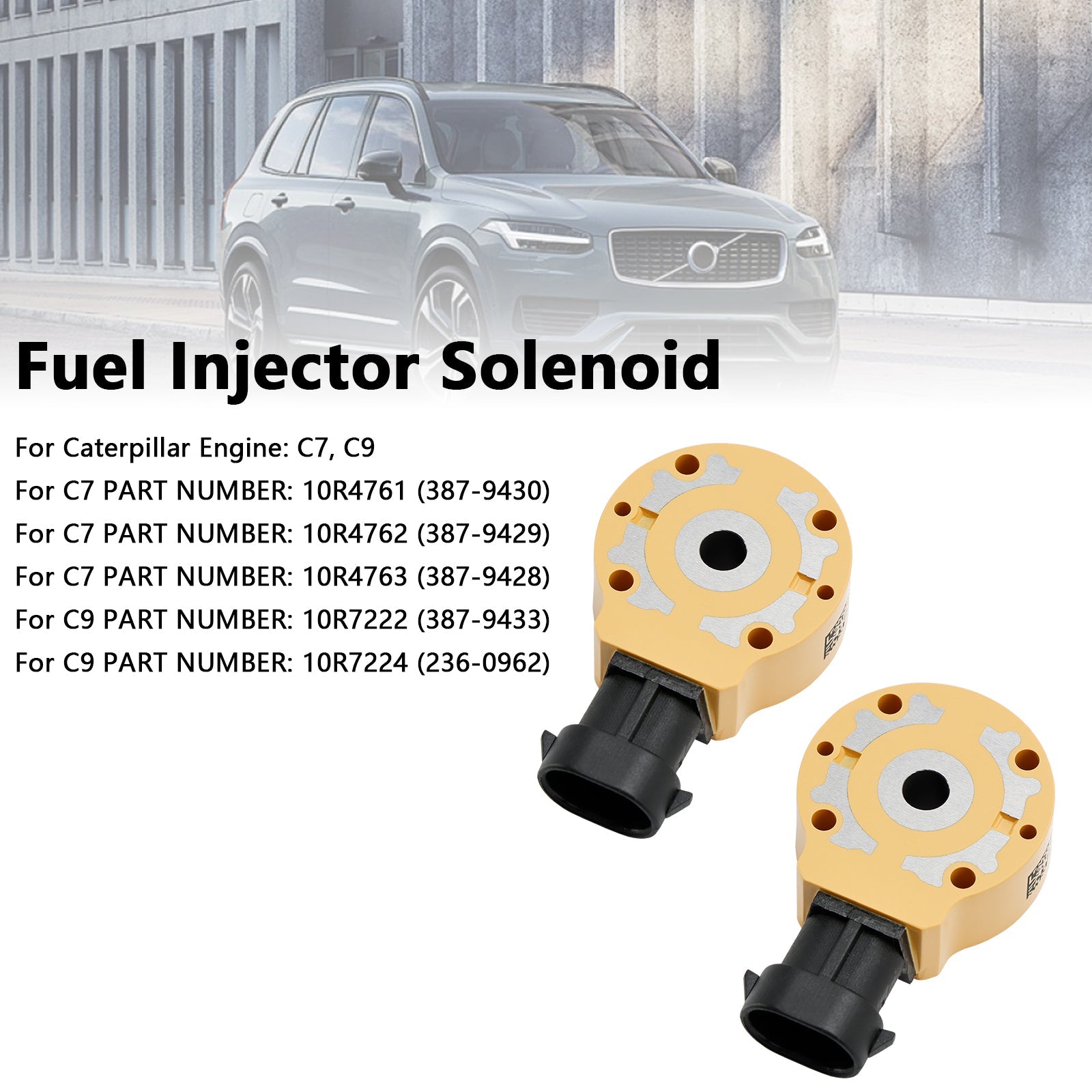 2PCS Fuel Injector Solenoid 214-5427 Fit Caterpillar Fit CAT C7 C9 10R ...