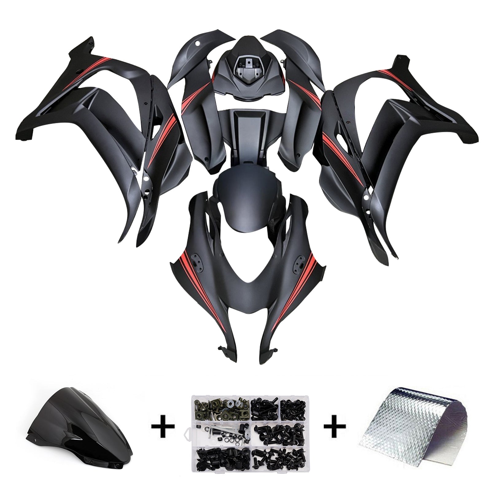 Injection Fairing Kit Bodywork Plastic ABS fit For Kawasaki ZX10R 2016 ...