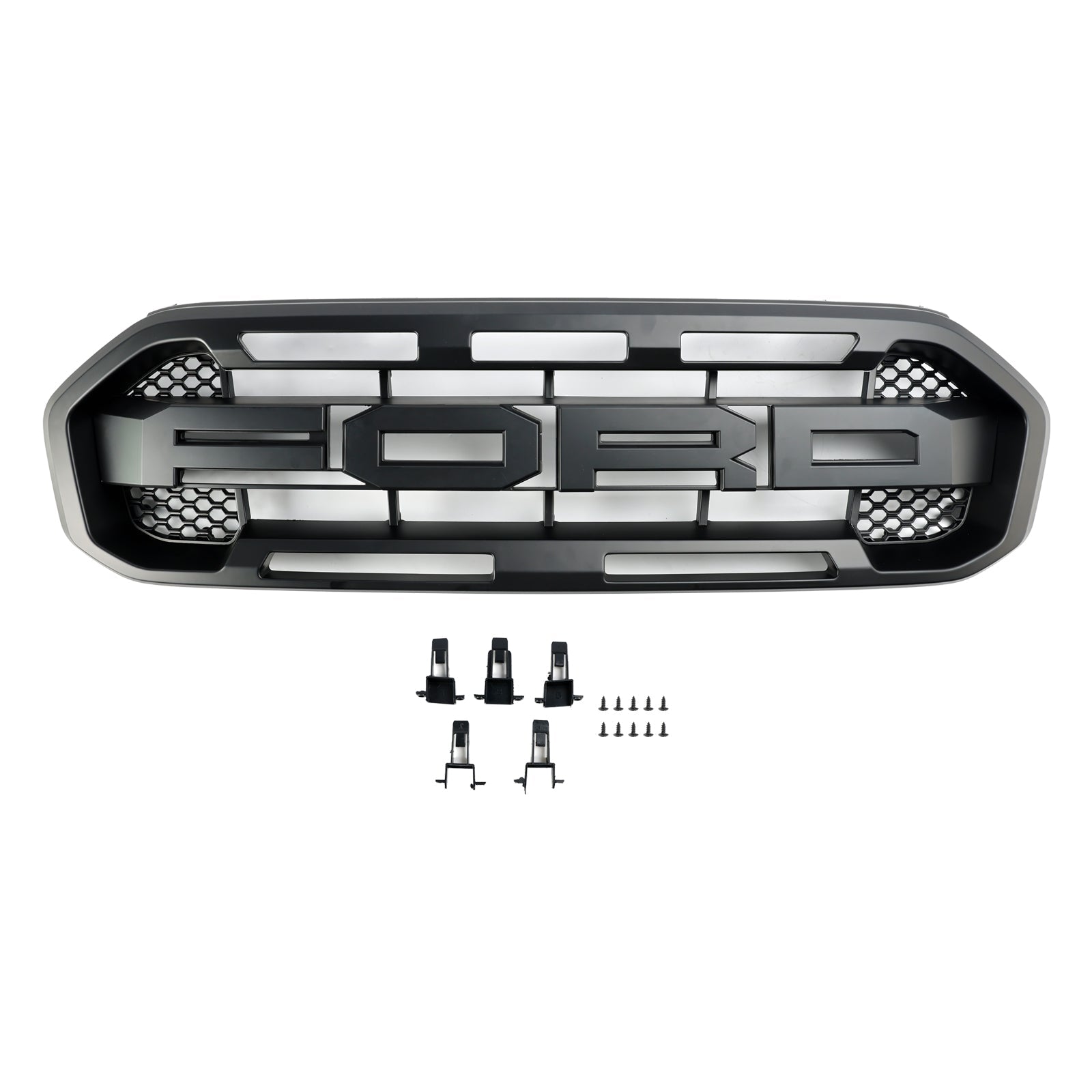 2019-2023 Ford Ranger Black Raptor Style Front Bumper Grill Grille ...