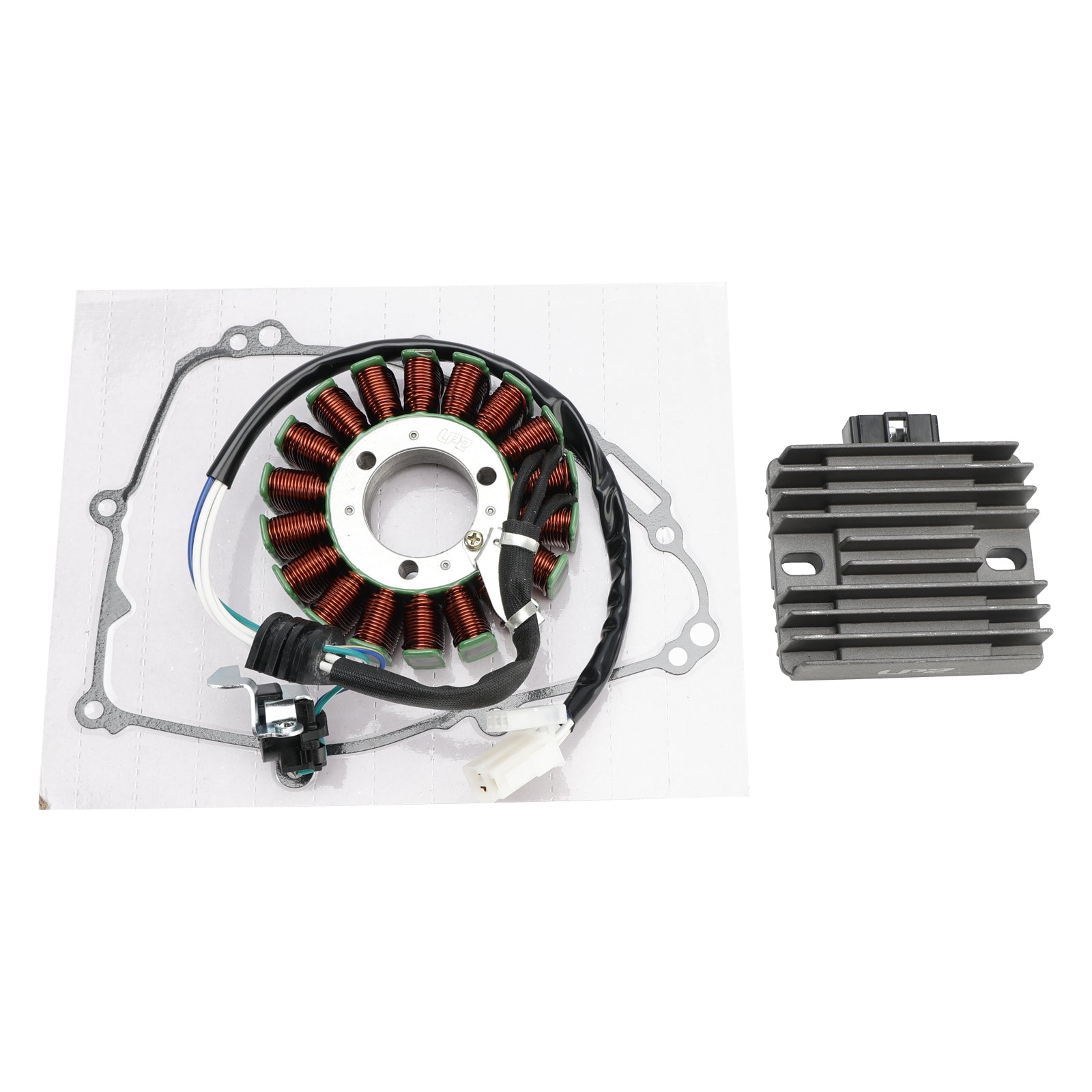 2015-2018 Yamaha YZF R3A YZF-R3 ABS Magneto Coil Stator + Voltage Regu ...