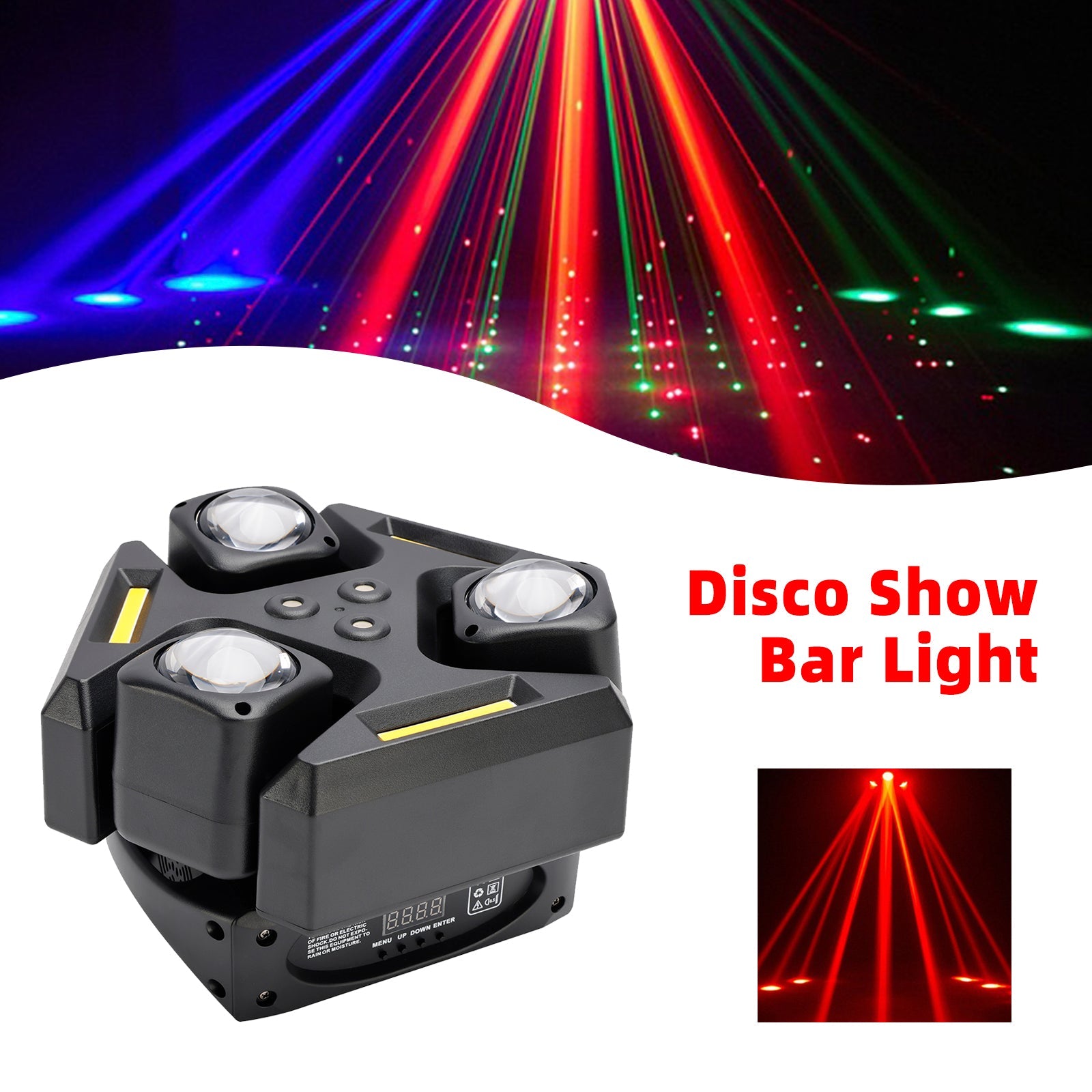 150W RGBW Rotating Laser Light DJ Stage Effect Party Beam Disco Show B ...