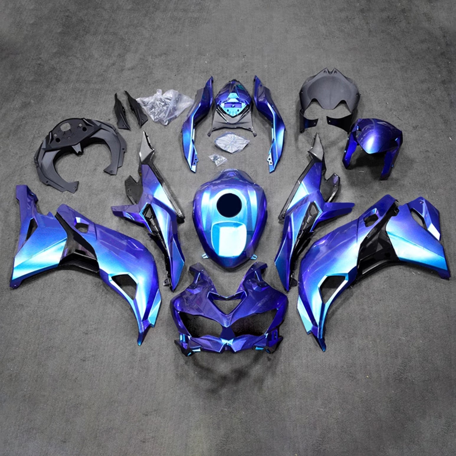 2019-2025 Kawasaki Ninja ZX-25R Amotopart Injection Fairing Kit Bodywo ...