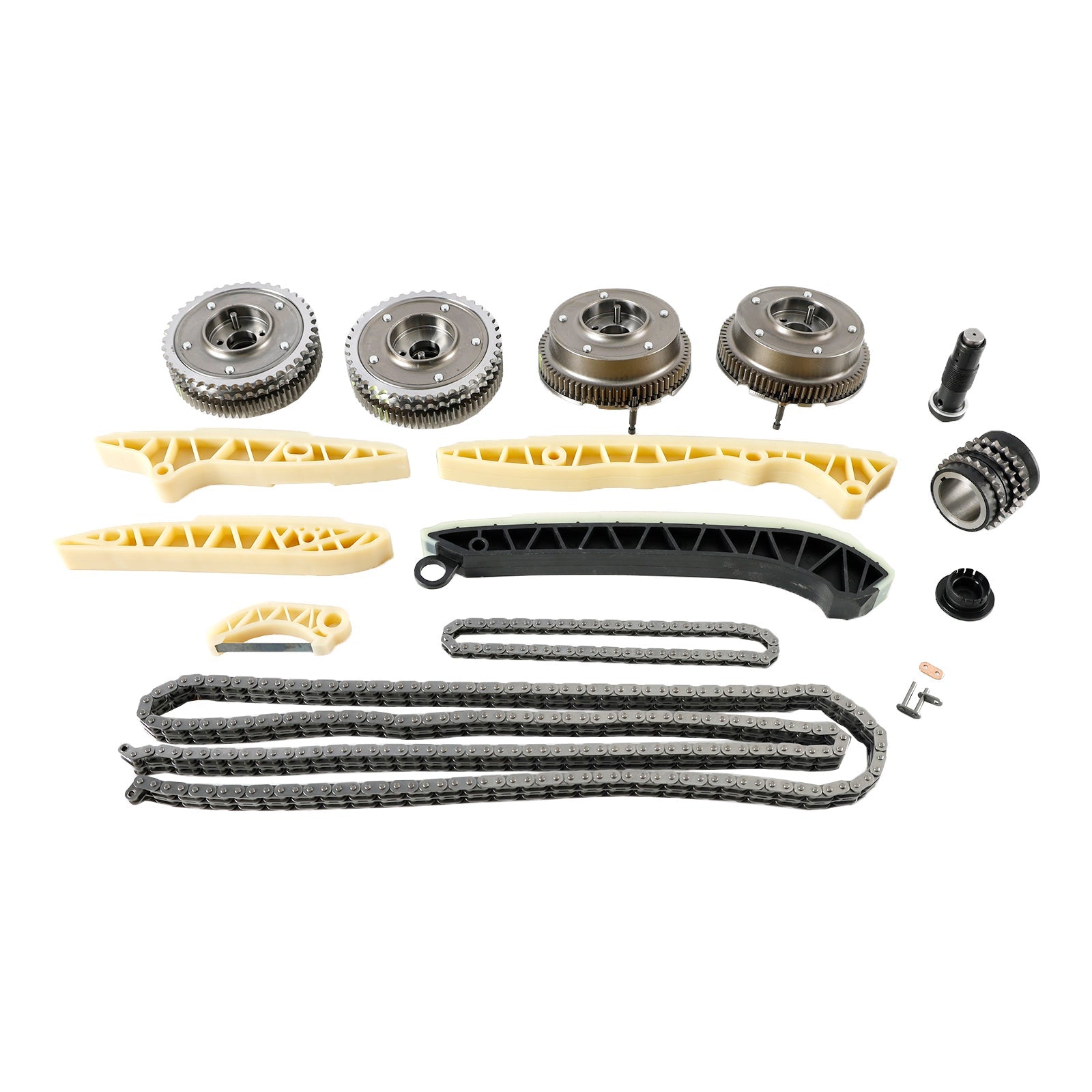 2008-2011 Mercedes ML550 Timing Chain Kit + 4× Camshaft Adjusters ...