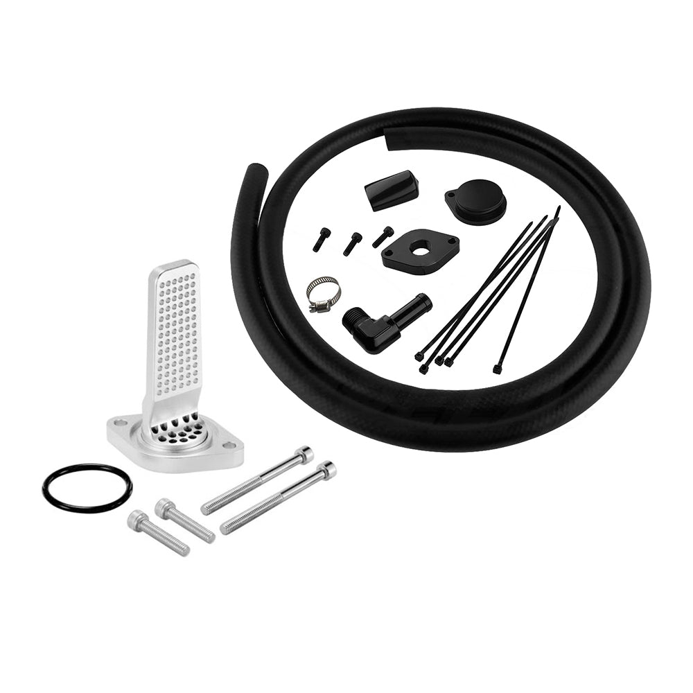 2011- 2024 Ford F550 6.7 Powerstroke CCV Reroute Kit + CCV Baffle Inte ...
