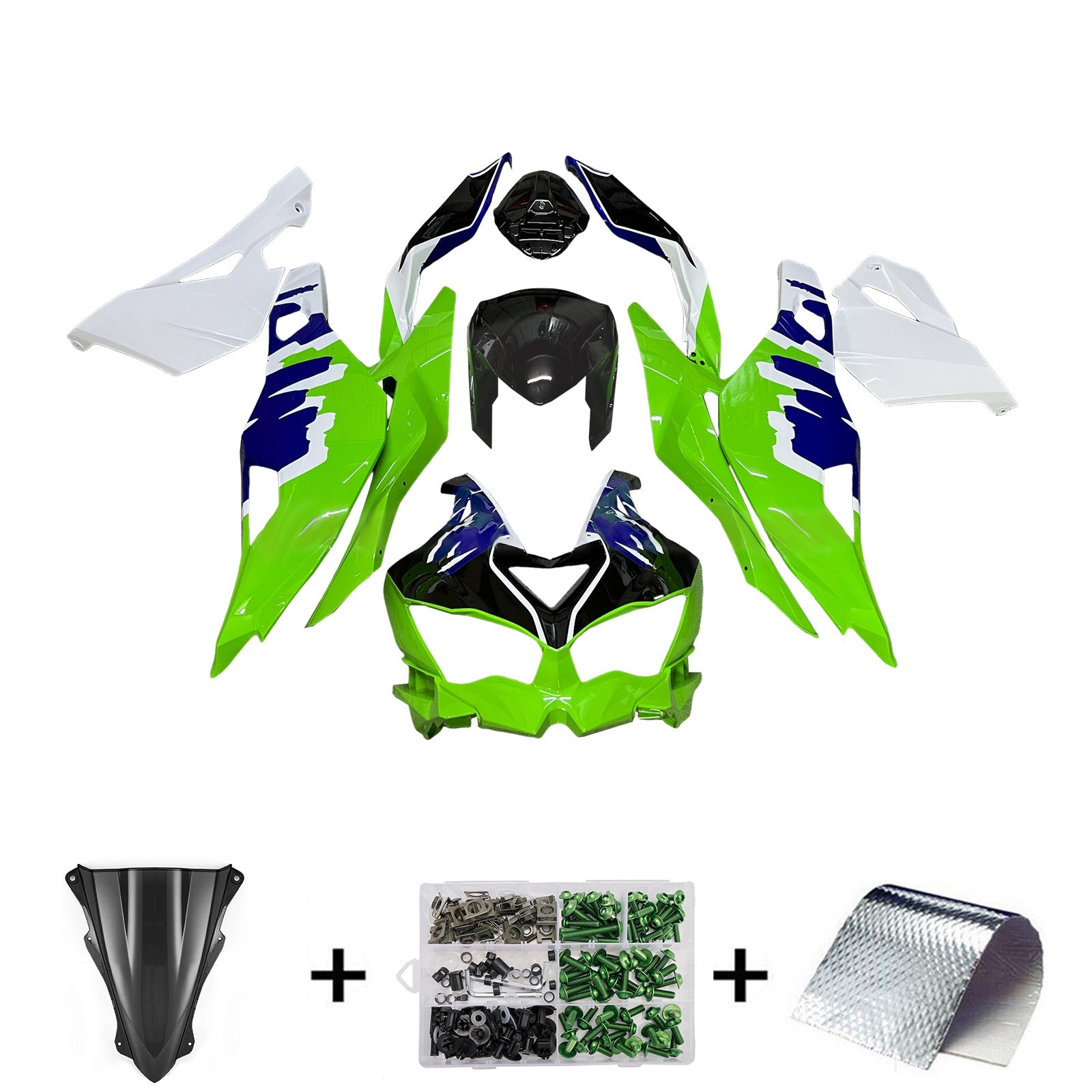 Injection Fairing Kit fit For Kawasaki Ninja ZX-25R ZX-4R ZX-4RR 2019 ...