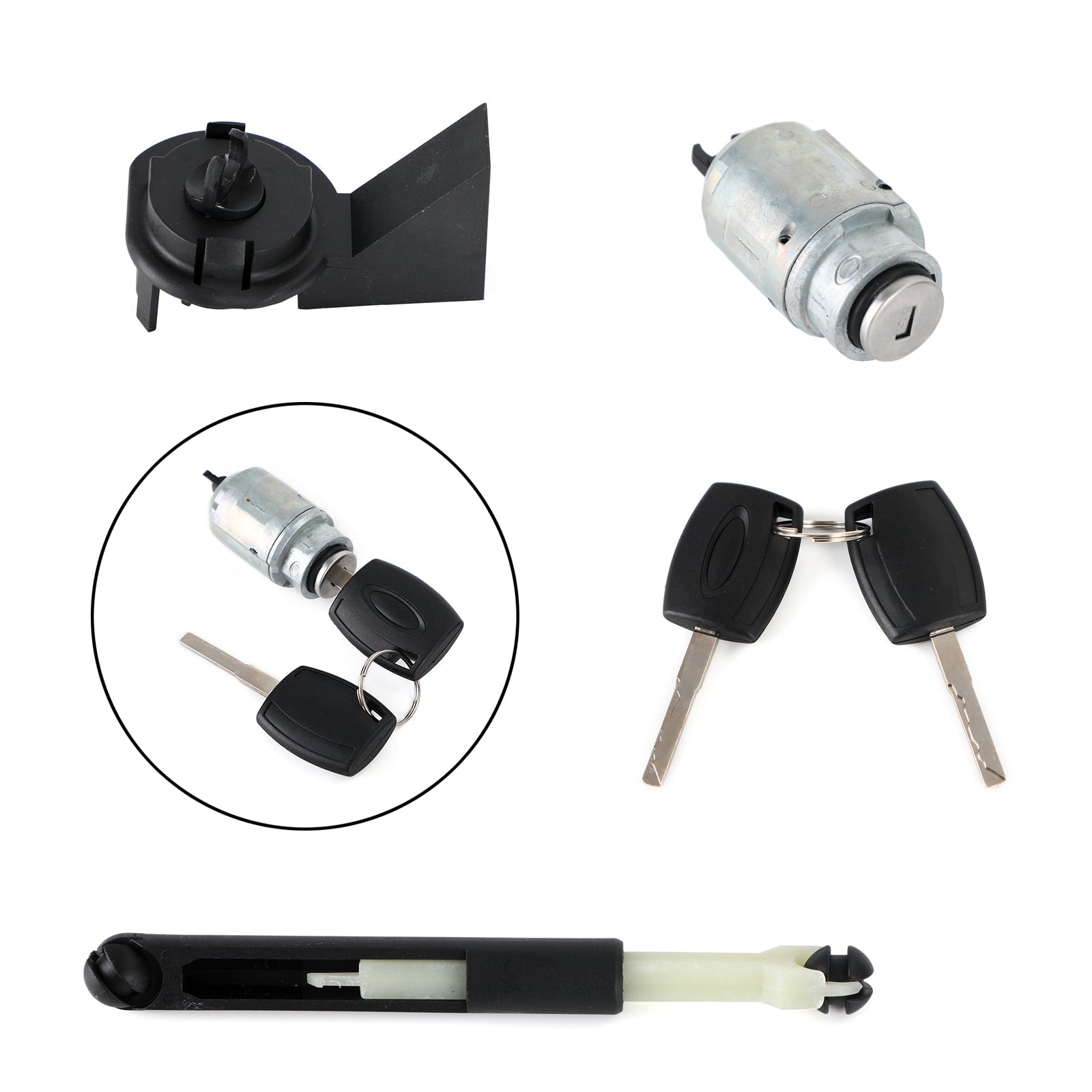 Bonnet Release Lock Latch Catch Repair Set 1355231 For Ford Focus MK2 ...