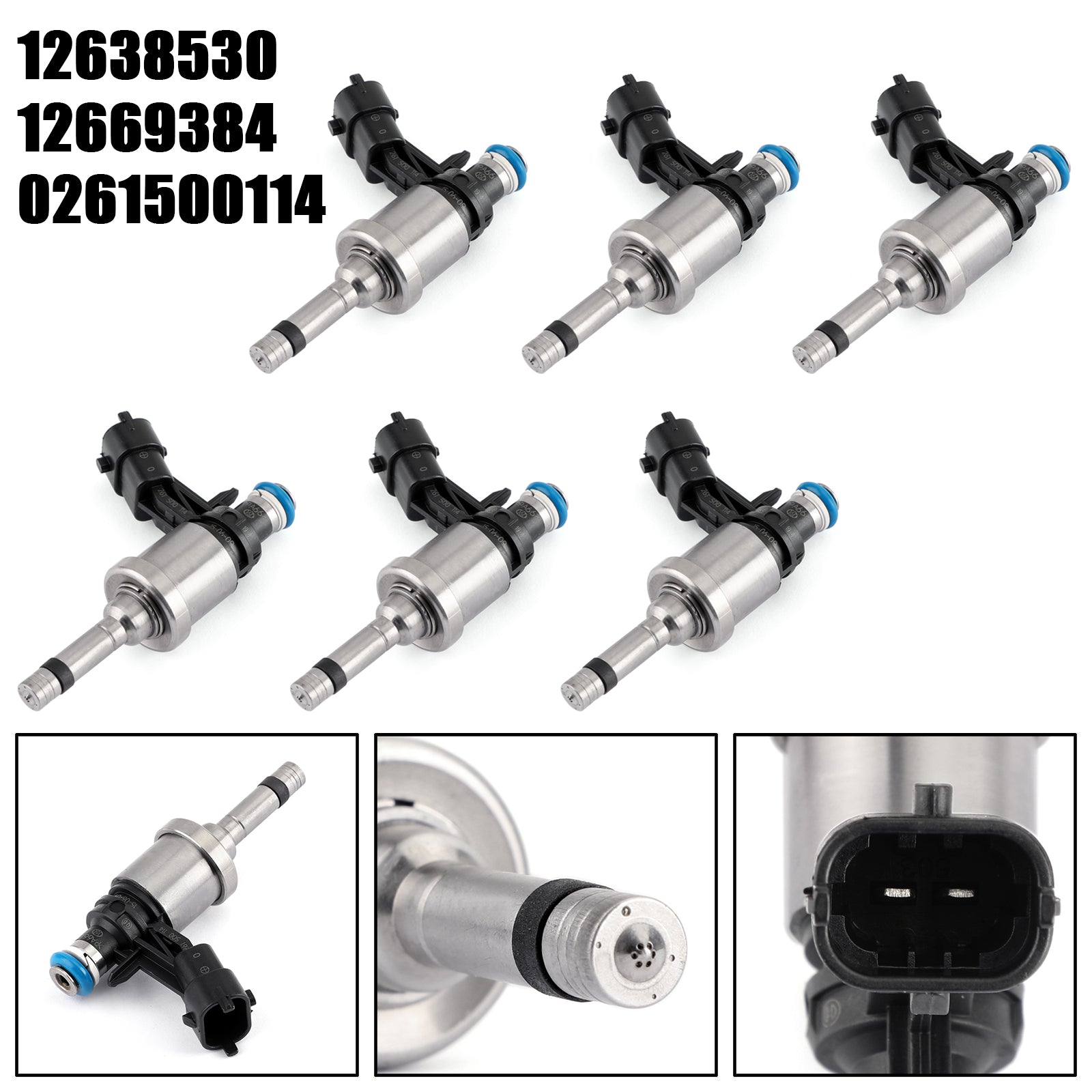 6PCS Fuel Injectors 12638530 Fit Chevrolet Camaro Traverse Fit GMC Aca ...