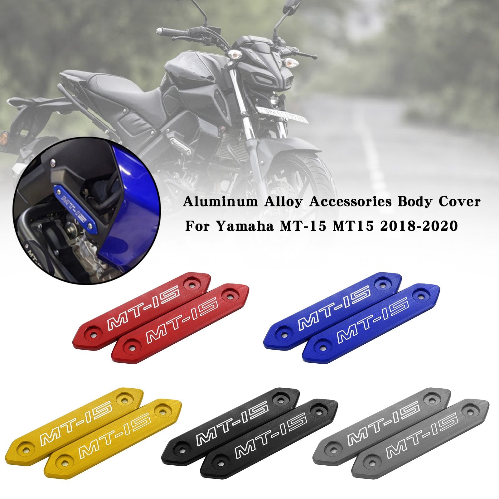 Aluminum Alloy Accessories Body Cover For Yamaha MT 15 MT-15 MT15 2018 ...