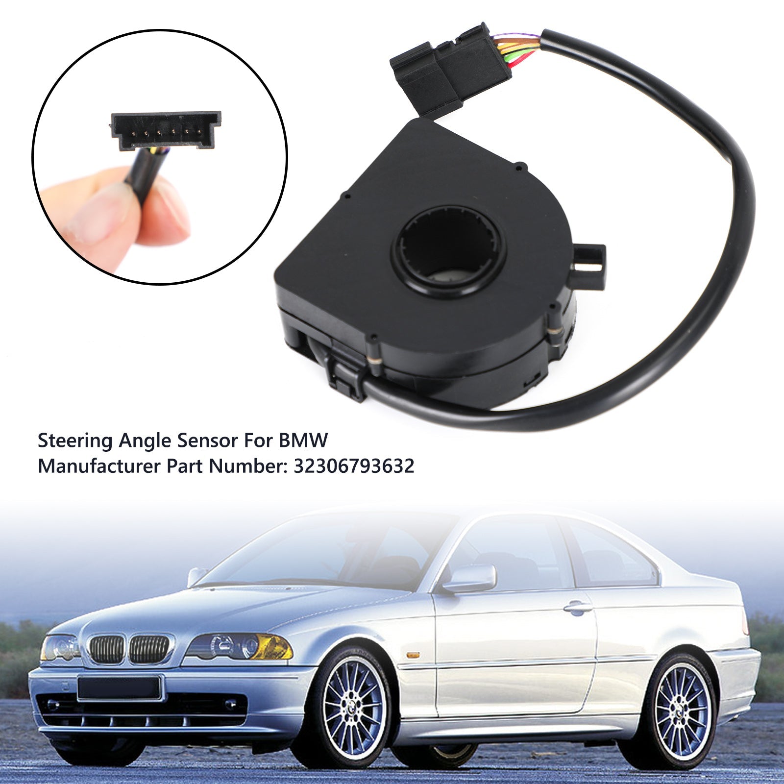 Steering Angle Sensor 32306793632 For BMW 3 5 7 Series E46 X3 E83 X5 E ...