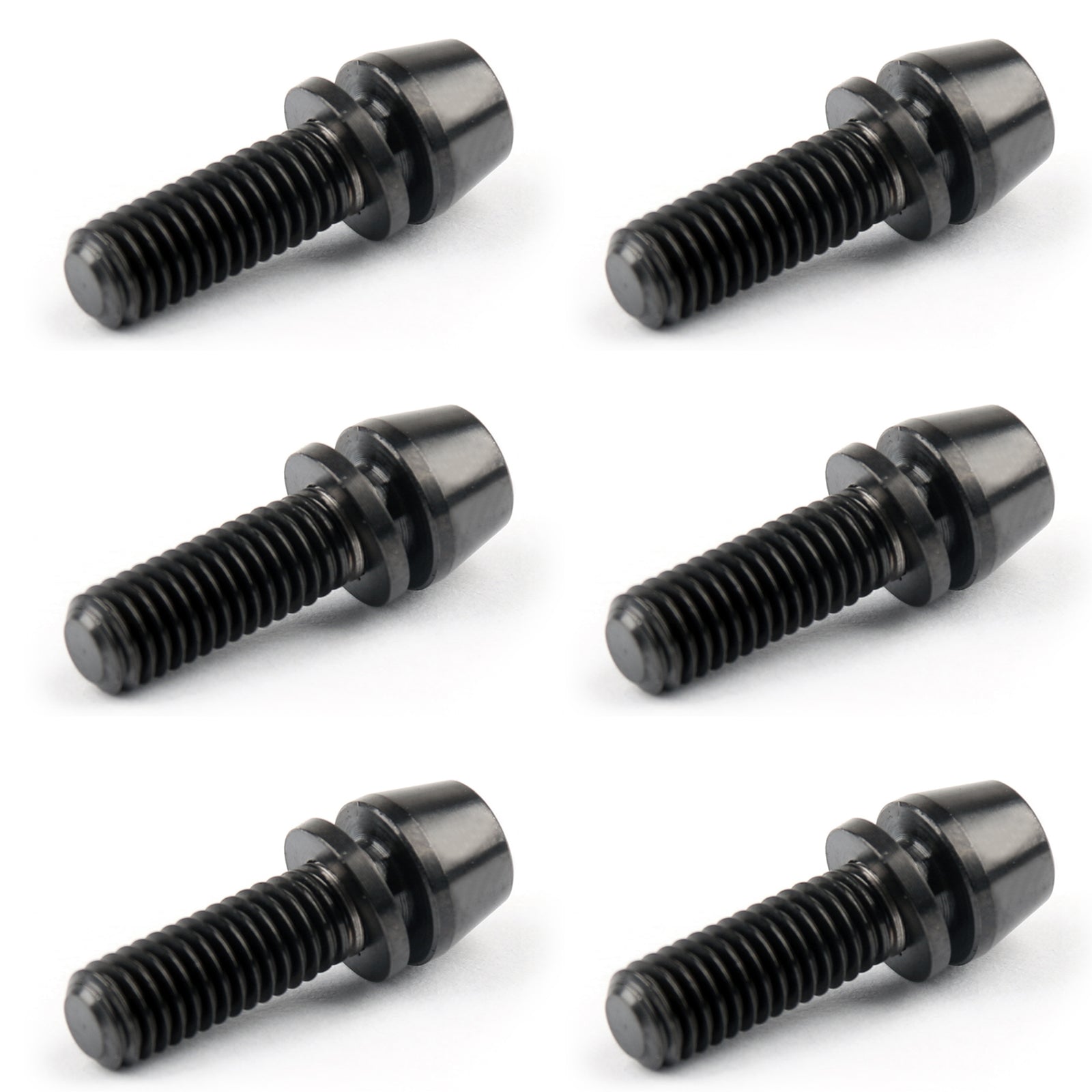 M5x16mm Titanium Ti Bolts Allex Hex Bike Stem Tapered Head Screw + Was ...