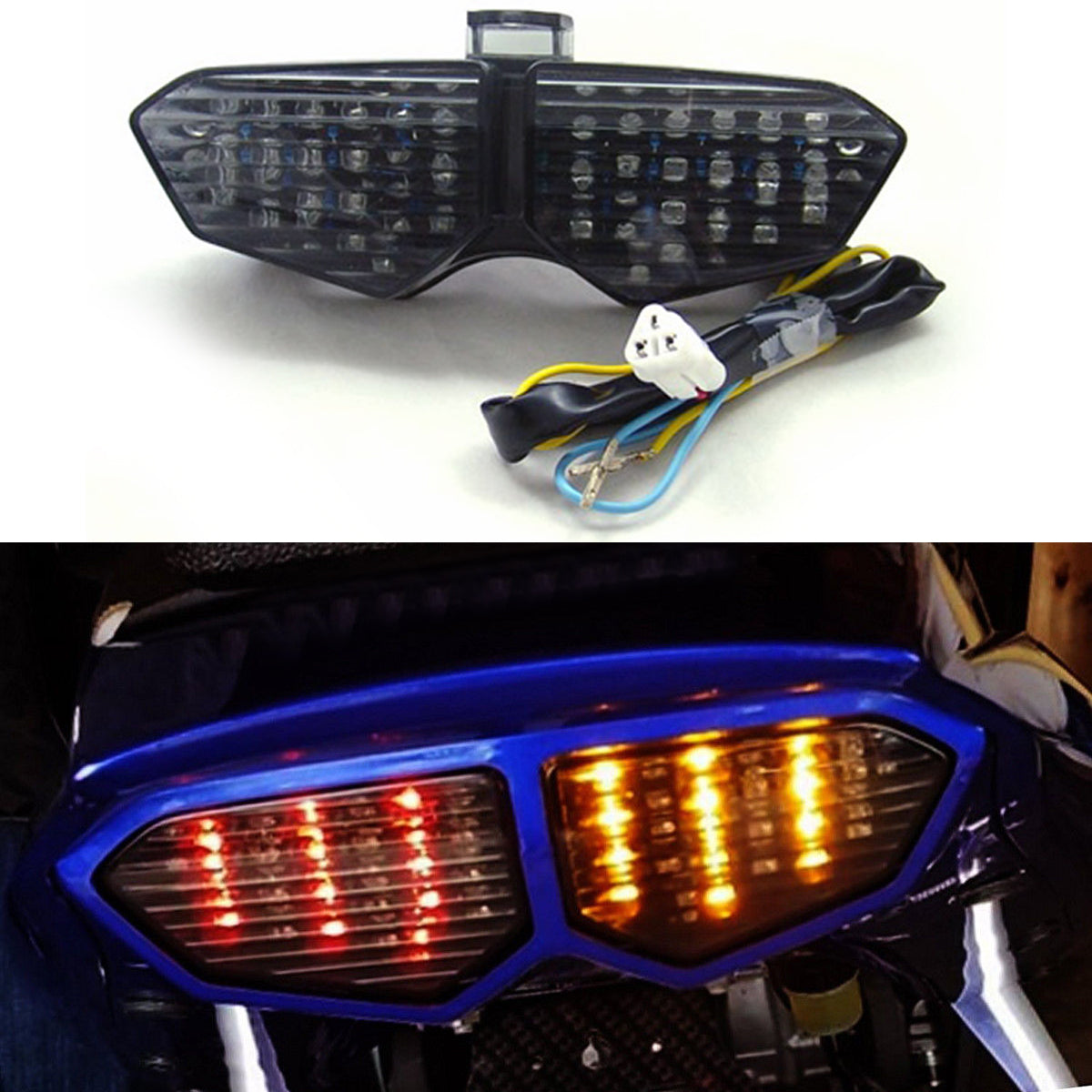 Integrated LED TailLight Turn Signals for Yamaha YZF R6 03-05 YZF R6S ...