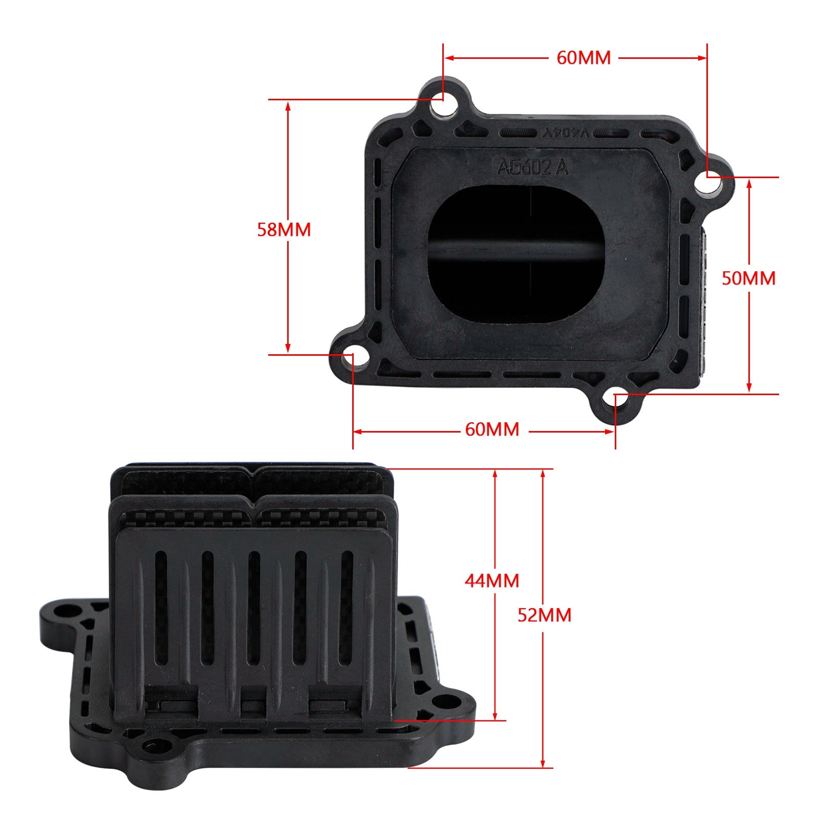 V4R04 Reed Valve Cage Block For Yamaha YZ125 2005-2020 – Component ...