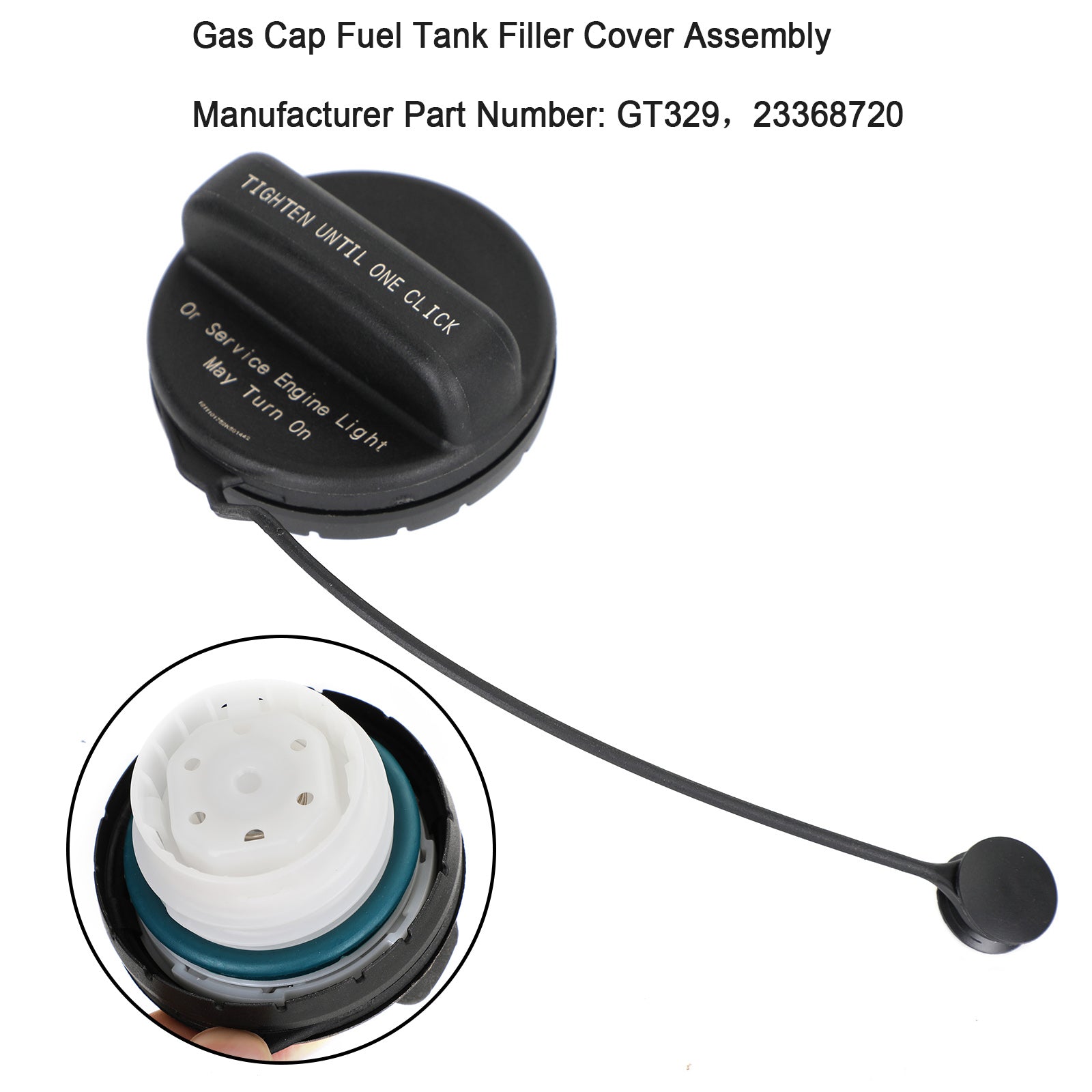 Fuel Tank Cap Cover Assembly GT329 23368720 For Envision Malibu Acadia ...