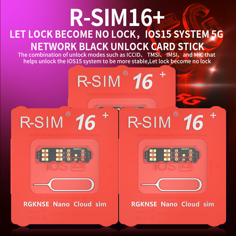 R-SIM 16+ Nano Unlock RSIM Card Fit for iPhone 13 12 mini 12 Pro XS MA ...