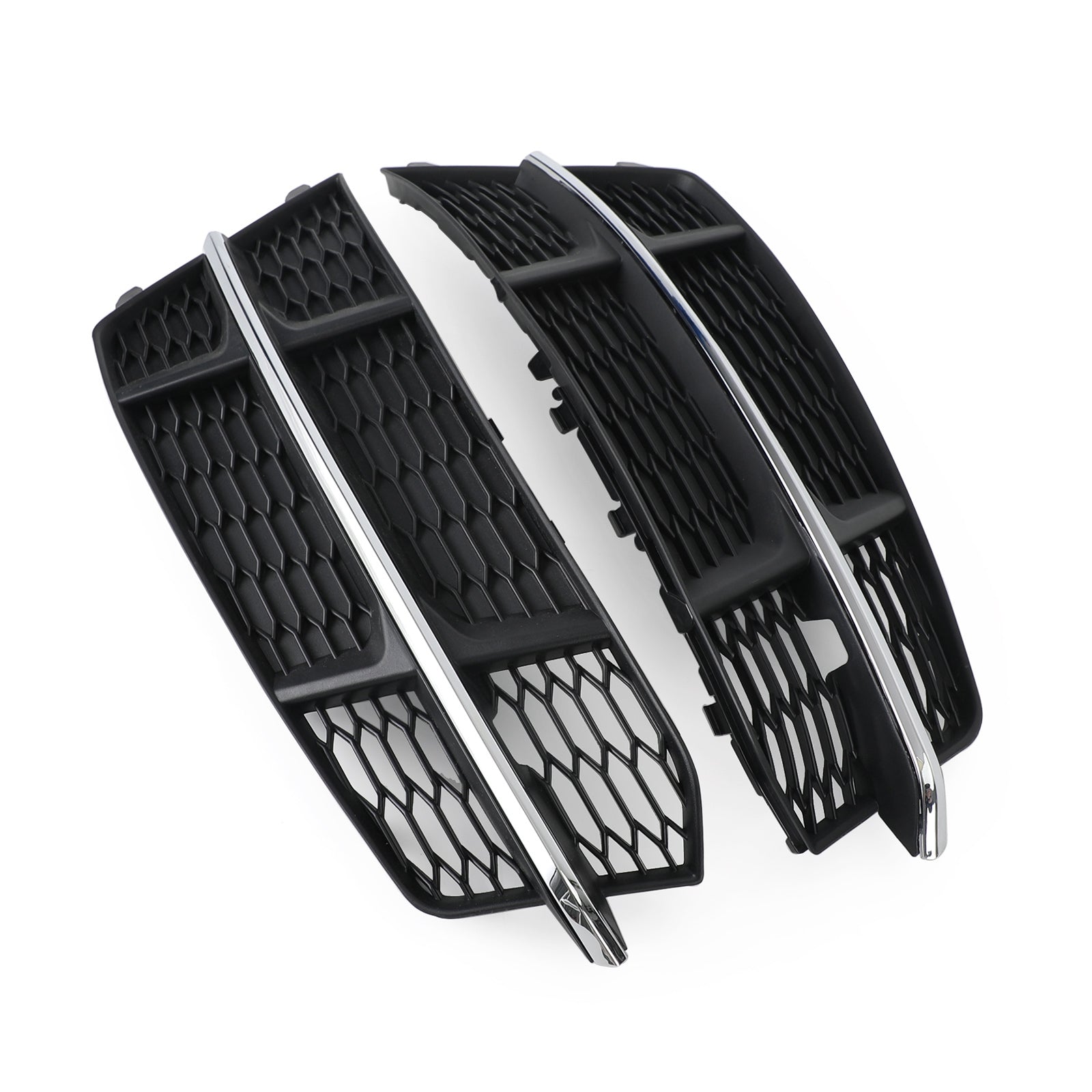 2016-2018 Audi A6 C7 S-Line Front Bumper Lower Grille Grill Black Chro ...