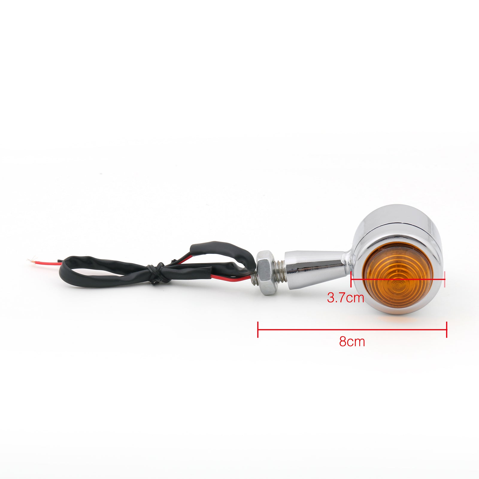 2x Bullet Mini Heavy Duty Motorcycle Turn Signal Indicators Light Blin ...