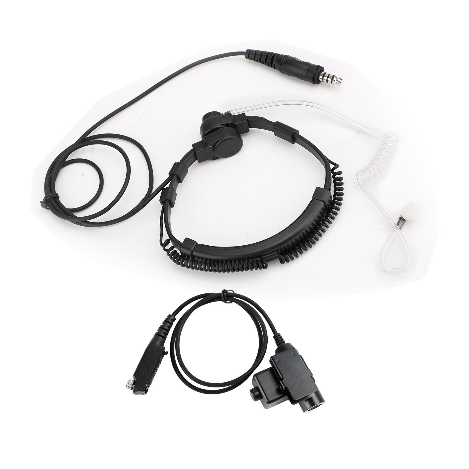 7.1mm Big Plug Tactical Throat Headset 6-Pin U94 PTT For STP8040 STP80 ...