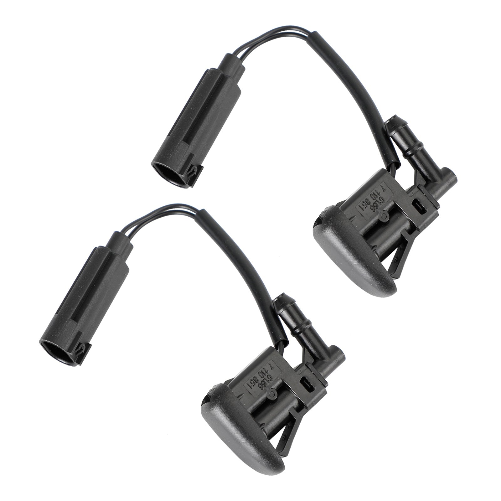 BMW E88 X3 E83 X5 E53 61667110851 2X Windshield Wiper Nozzle Spray Hea ...