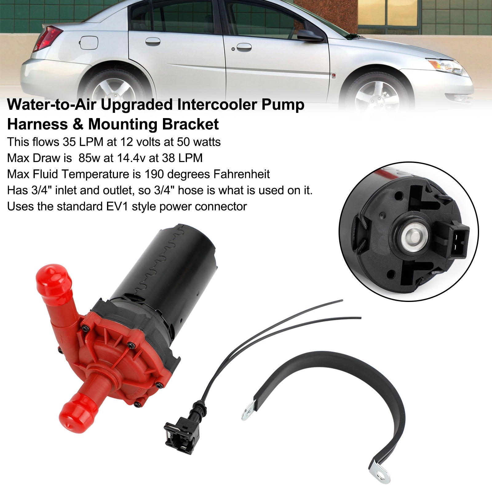 Water-to-Air Upgraded Intercooler Pump Harness Mounting Bracket ZZ-ICP ...