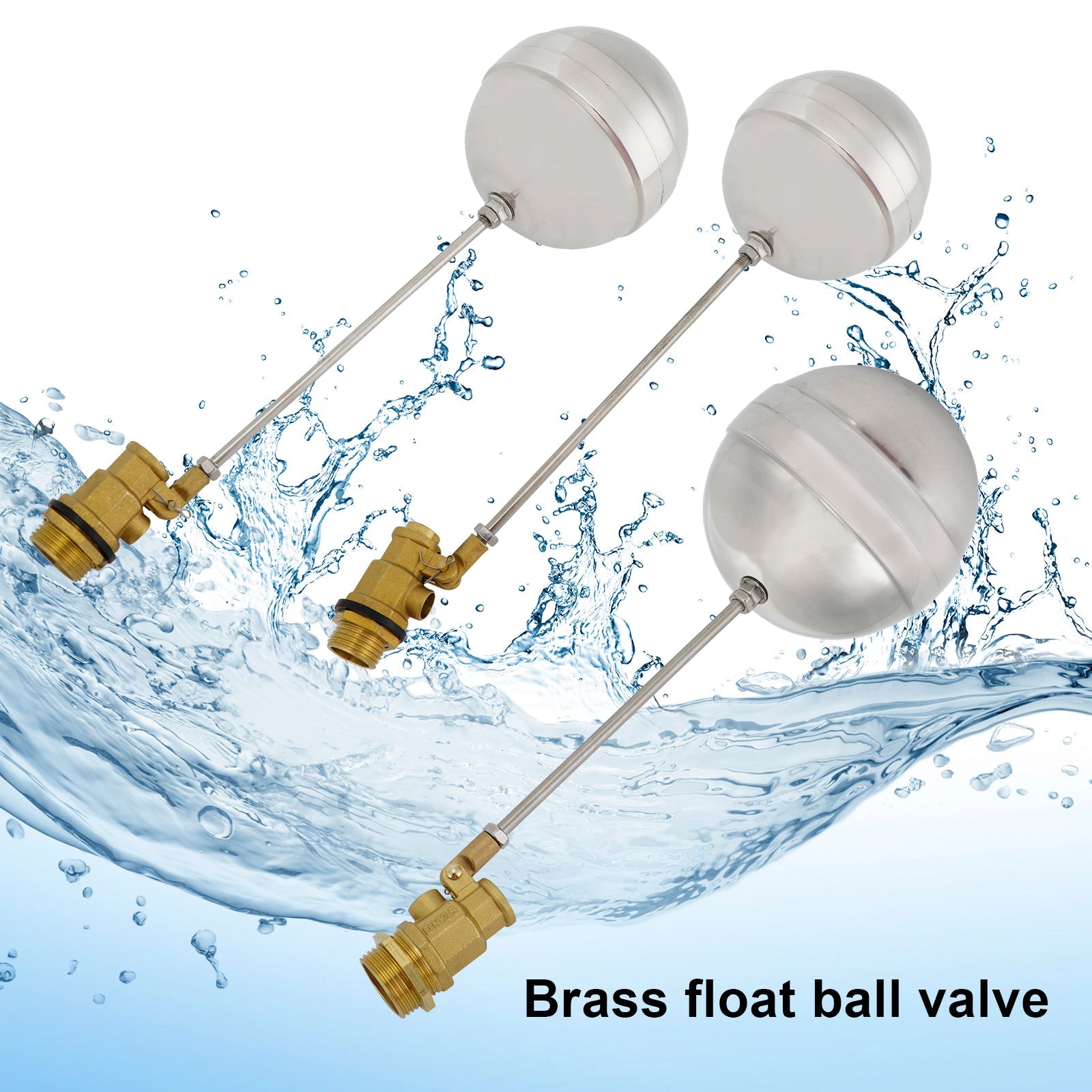 1/2"-1"Male Thread Float Ball Valve Floating Ball Stainless Steel Wate ...