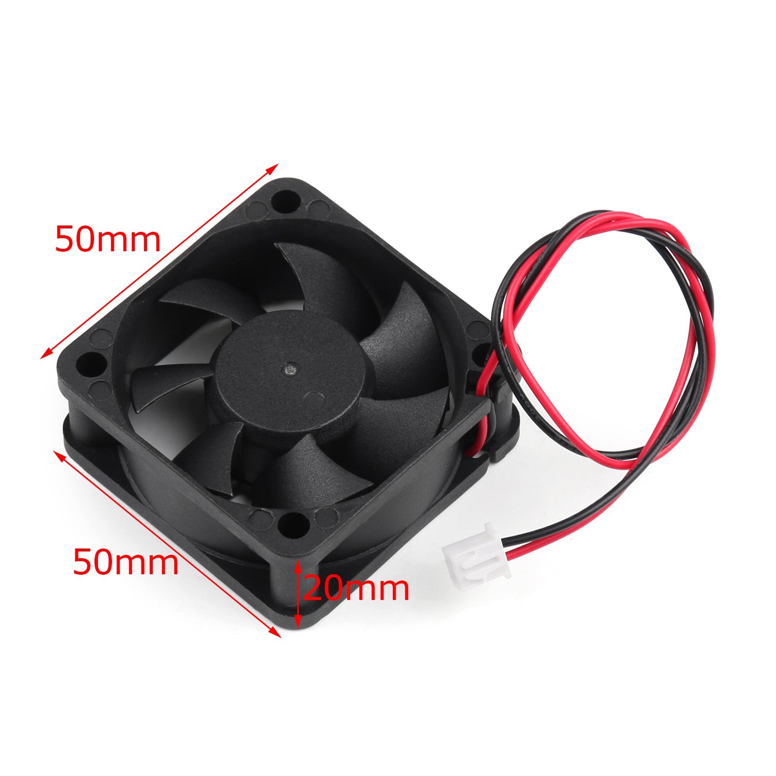 4Pcs DC Brushless Cooling PC Computer Fan 12V 0.18A 5020s 50x50x20mm 2 ...
