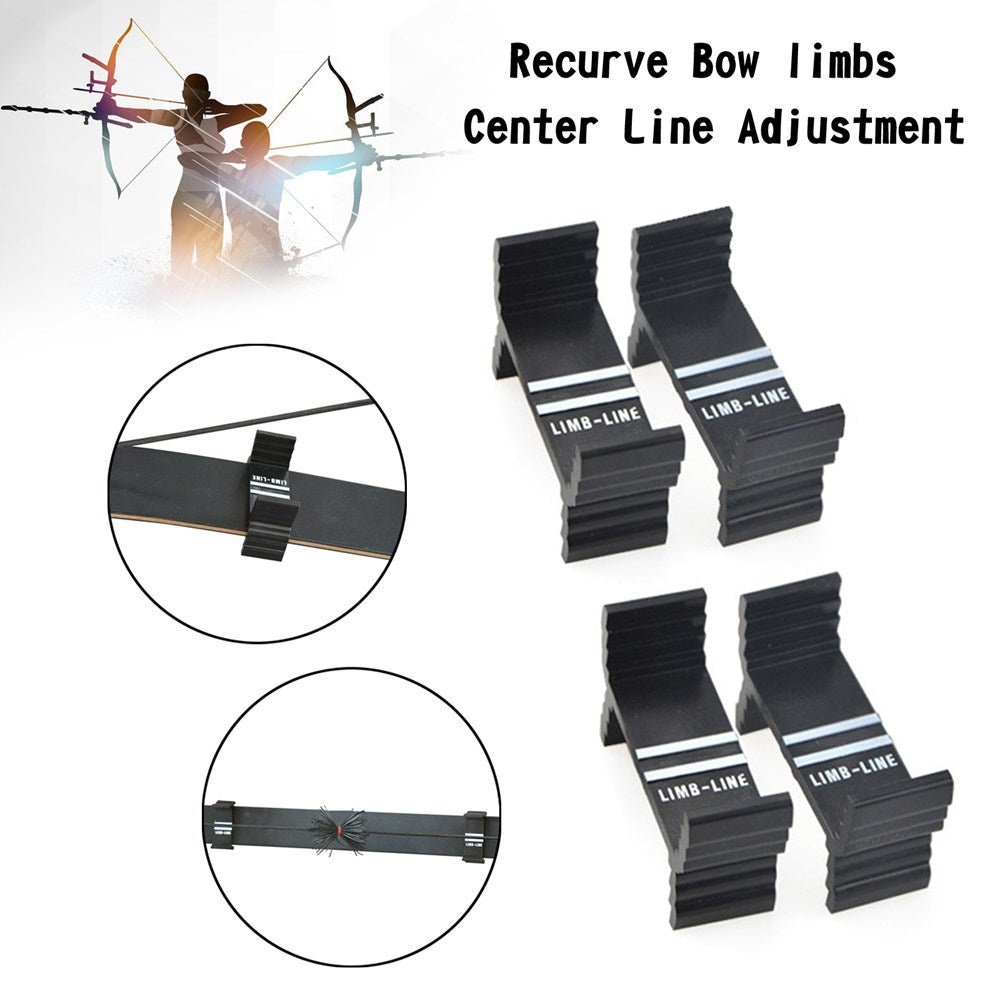 4pcs Recurve Bow Limbs Center Line Adjustment Gauge Calibration Module ...