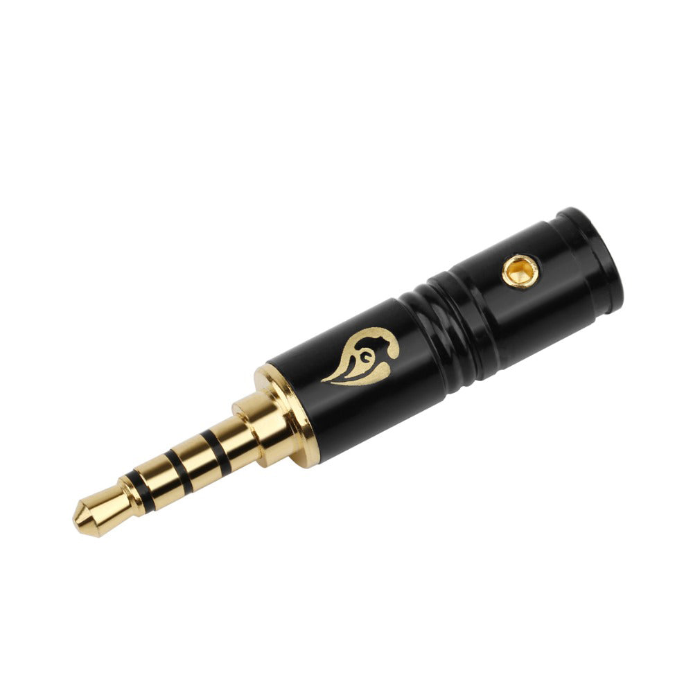 1PC 3.5mm 4 Pole Stereo Earphone Pins Gold-Plated Audio Connector Blac ...