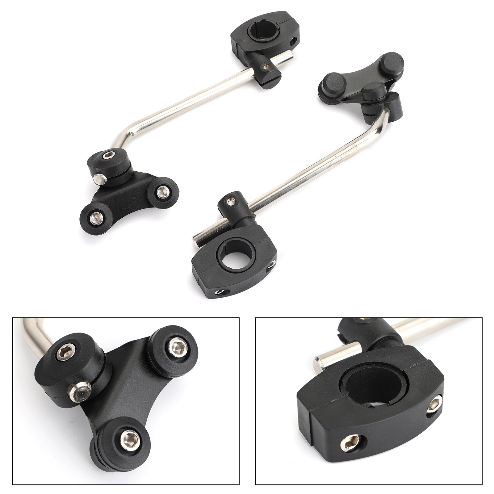 Universal Motorcycle 7/8'' 22mm Standard Handlebar Windshield Bracket ...