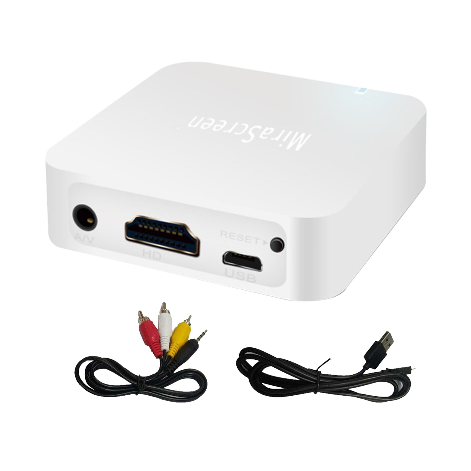 Mirascreen X7 Car Airplay Screen Dongle TV Stick Wireless AV+HDMI Dual ...