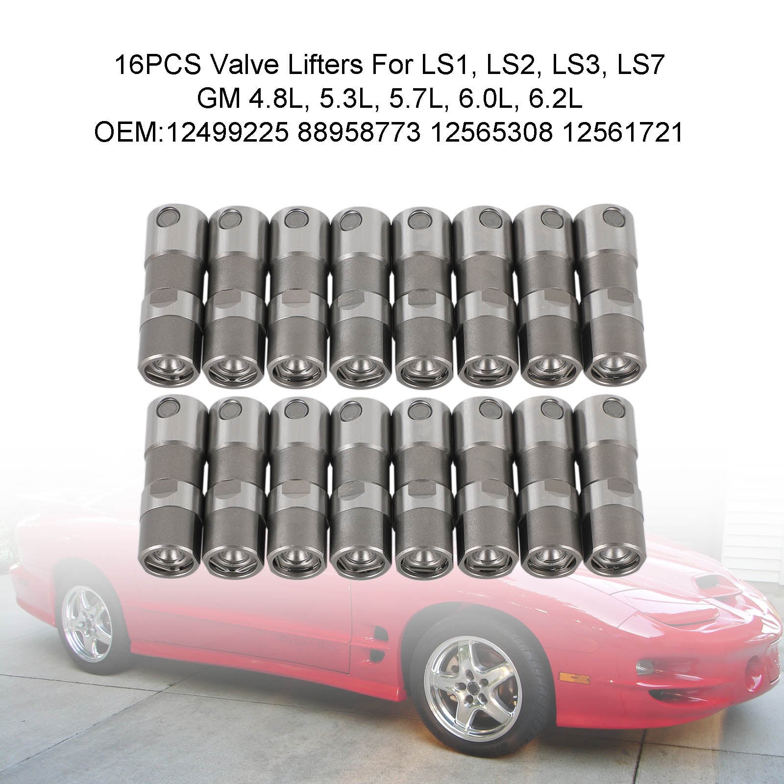Hydraulic Roller Lifters Set 16 for Chevy 5.3 5.7 6.0 LS1 LS2 LS3 SBC ...