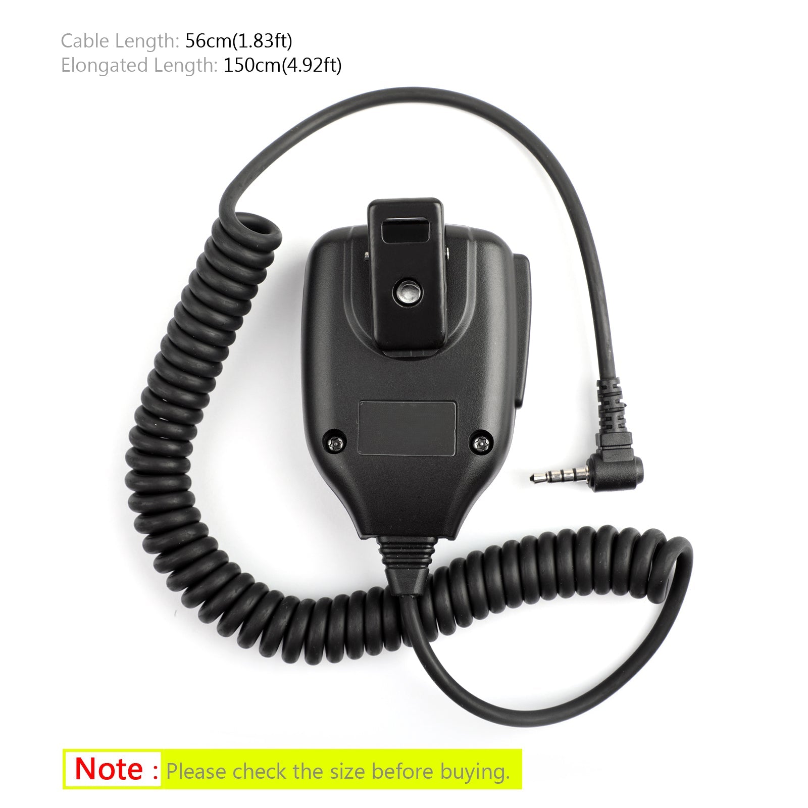 Handheld Speaker Mic Microphone For Baofeng BF-UV3R Radio Walkie-talki ...