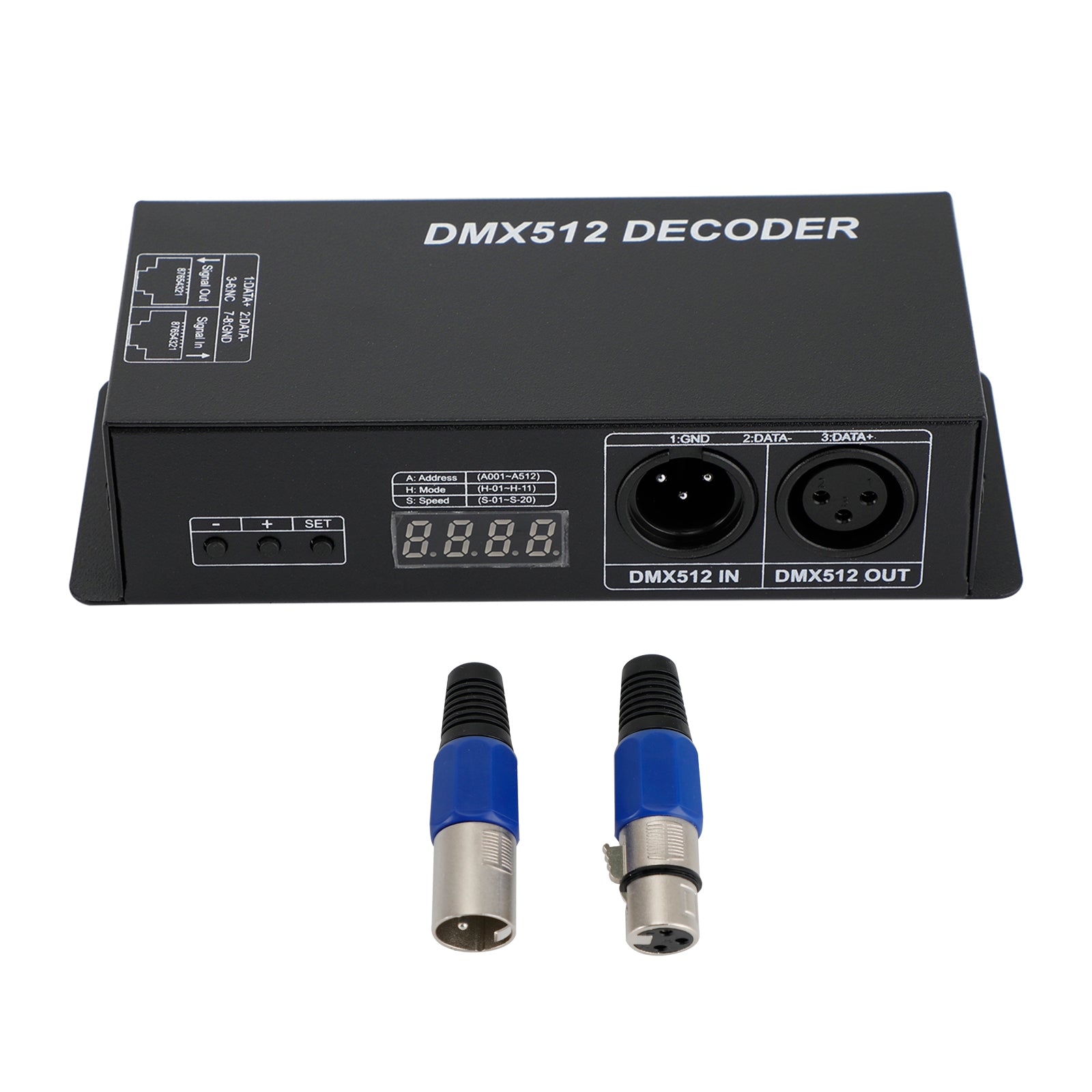 LED RGBW DMX 512 Controller Decoder Dimmer 4Channels 16A 4x4A Stripe L ...