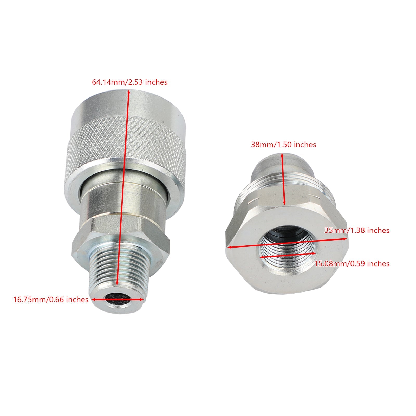 000 PSI High Pressure Hydraulic Quick Coupler Couplings Set 1Set NPT 3 ...