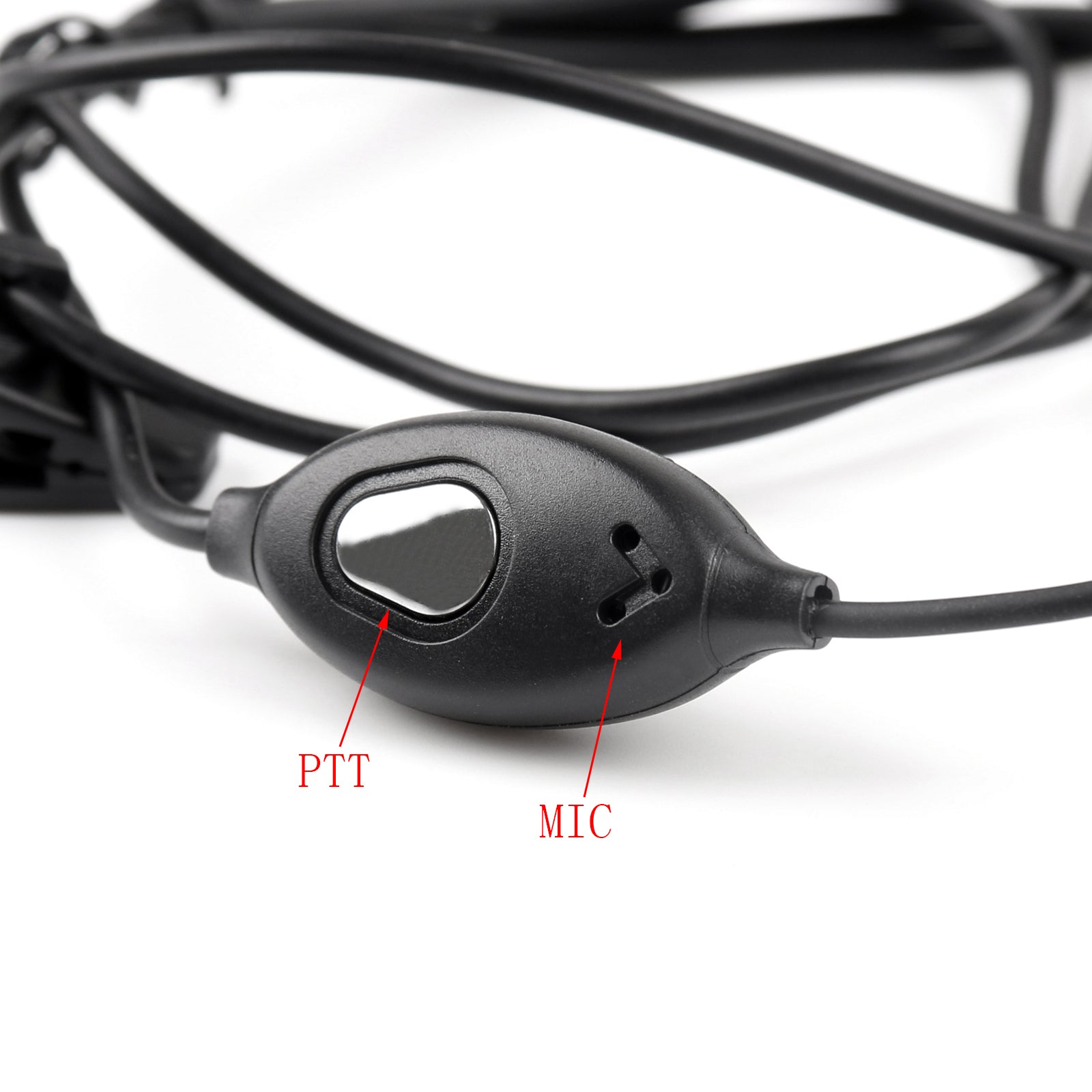 5x Headset Earpiece Earphone 2 Pin Mic For Baofeng Walkie Radio UV 5R ...