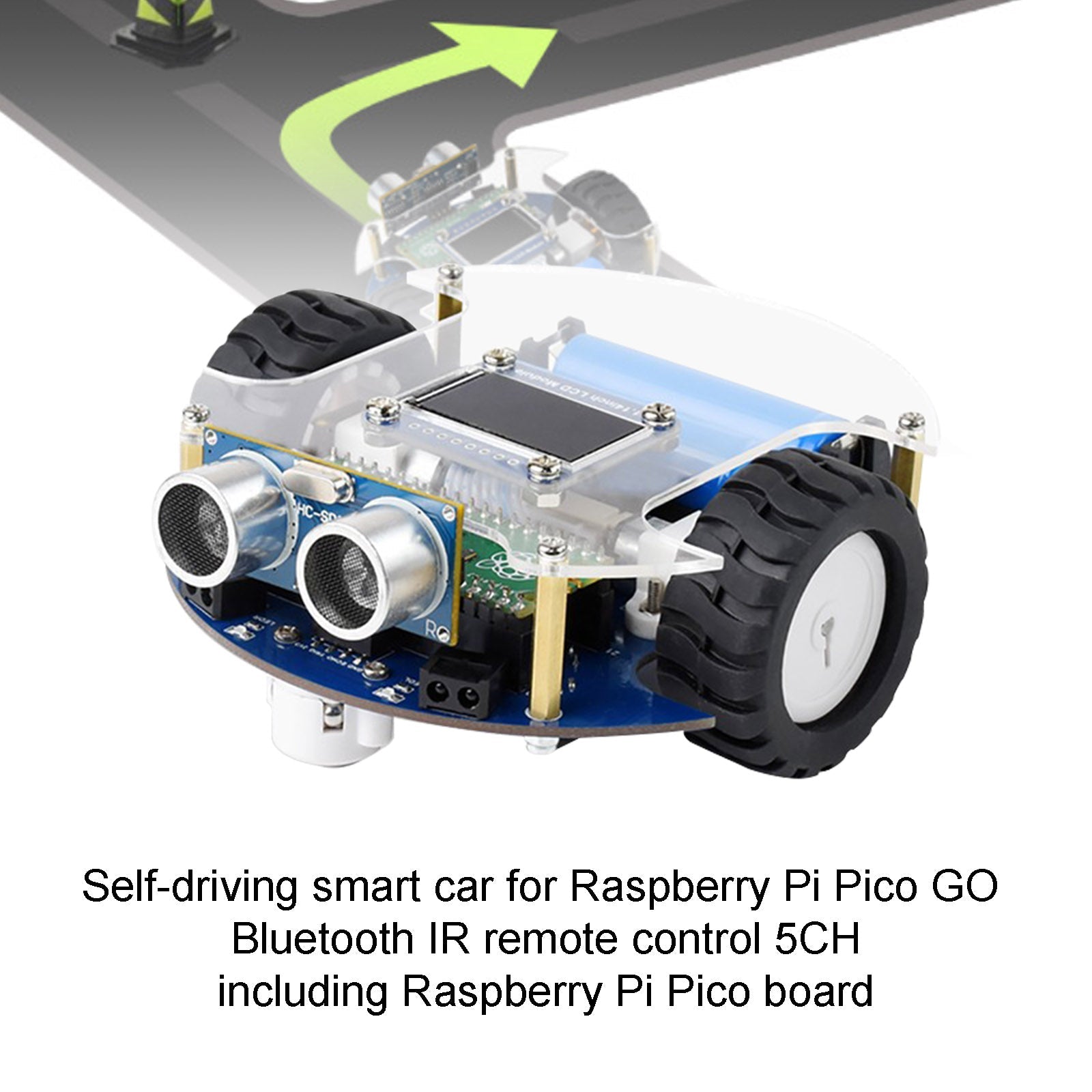 Self-Driving Smart Car Bluetooth Control Infrared With Raspberry Pico ...
