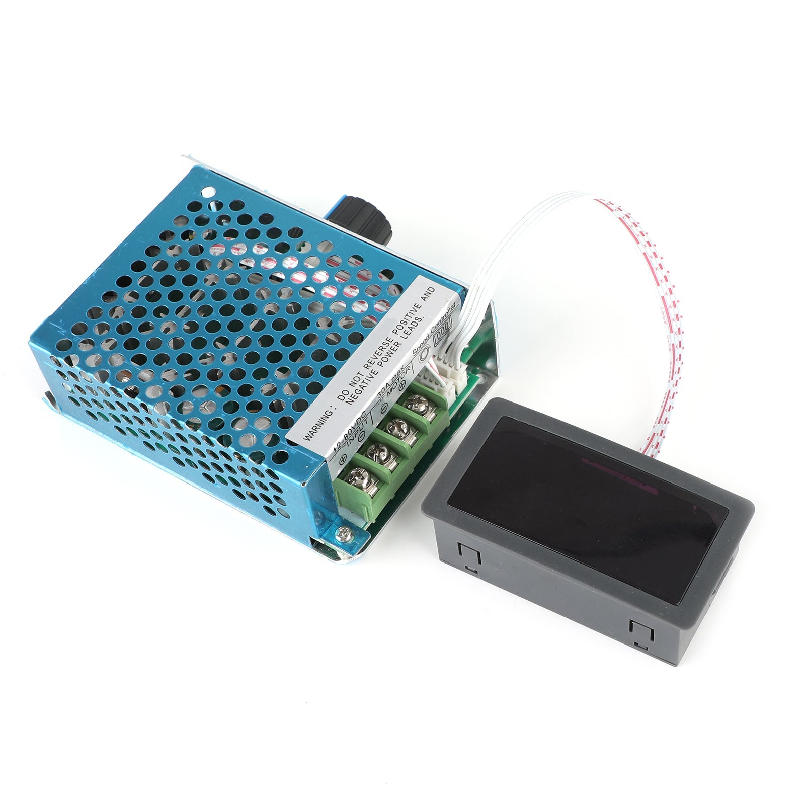 DC 12-80V 30A PWM LED Display Motor Speed Controller CW CCW Reversible ...