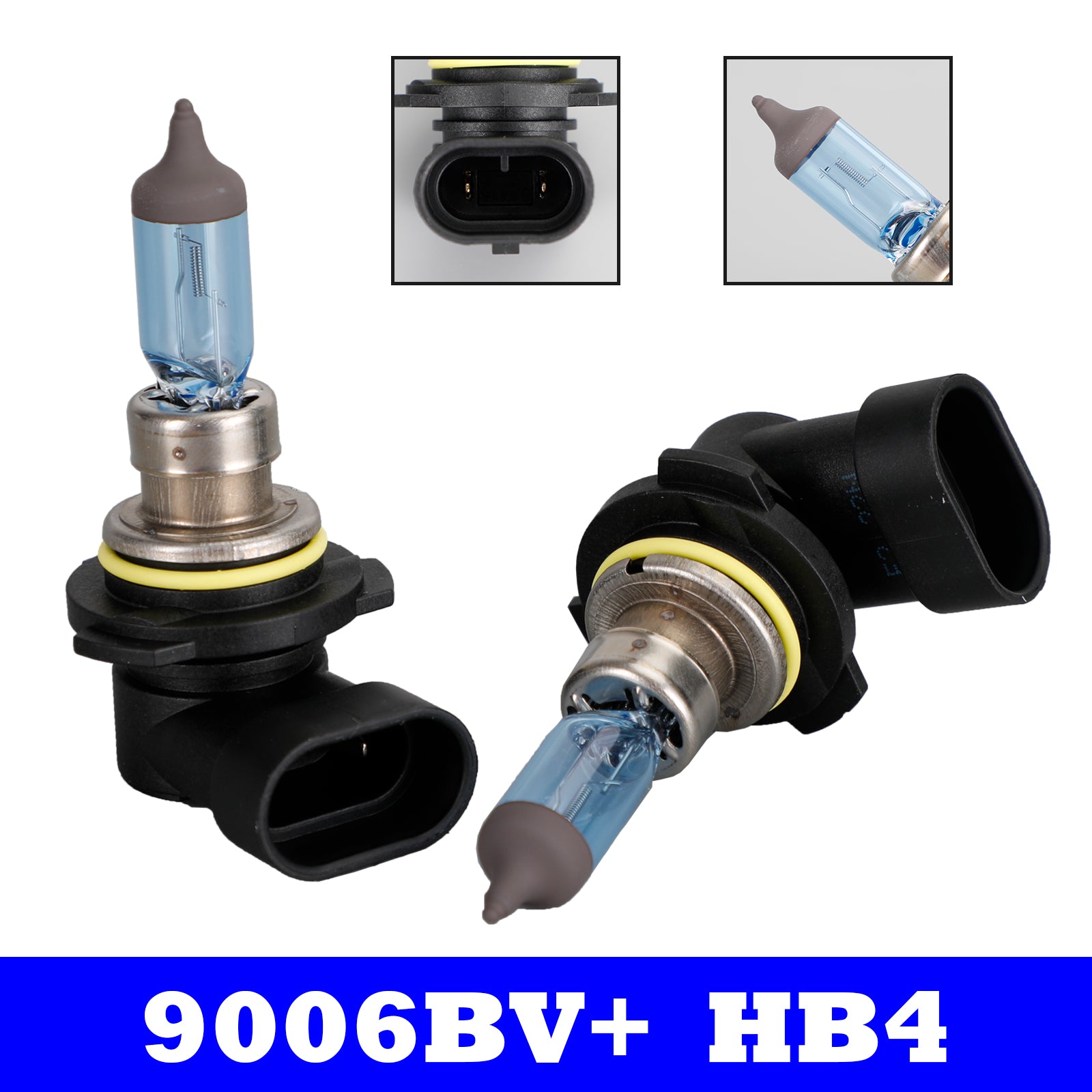 For Philips BlueVision 4000K Car Headlight Bulbs HB4 12V55W P22d 9006B ...