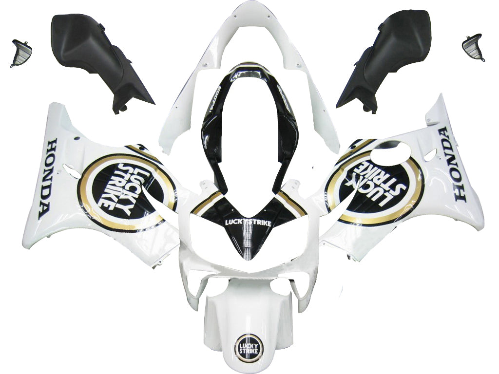2004-2007 Honda CBR 600 F4i Amotopart Fairings White Lucky Strike Raci ...