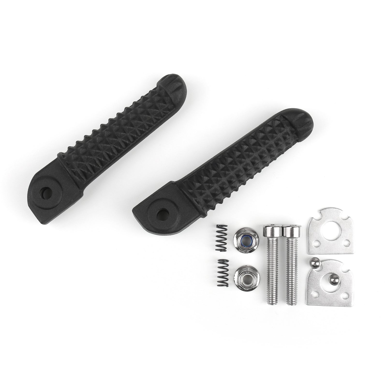 Black Rear Footrests Foot Pegs Aluminum Passenger For Yamaha R1 R6 99 ...