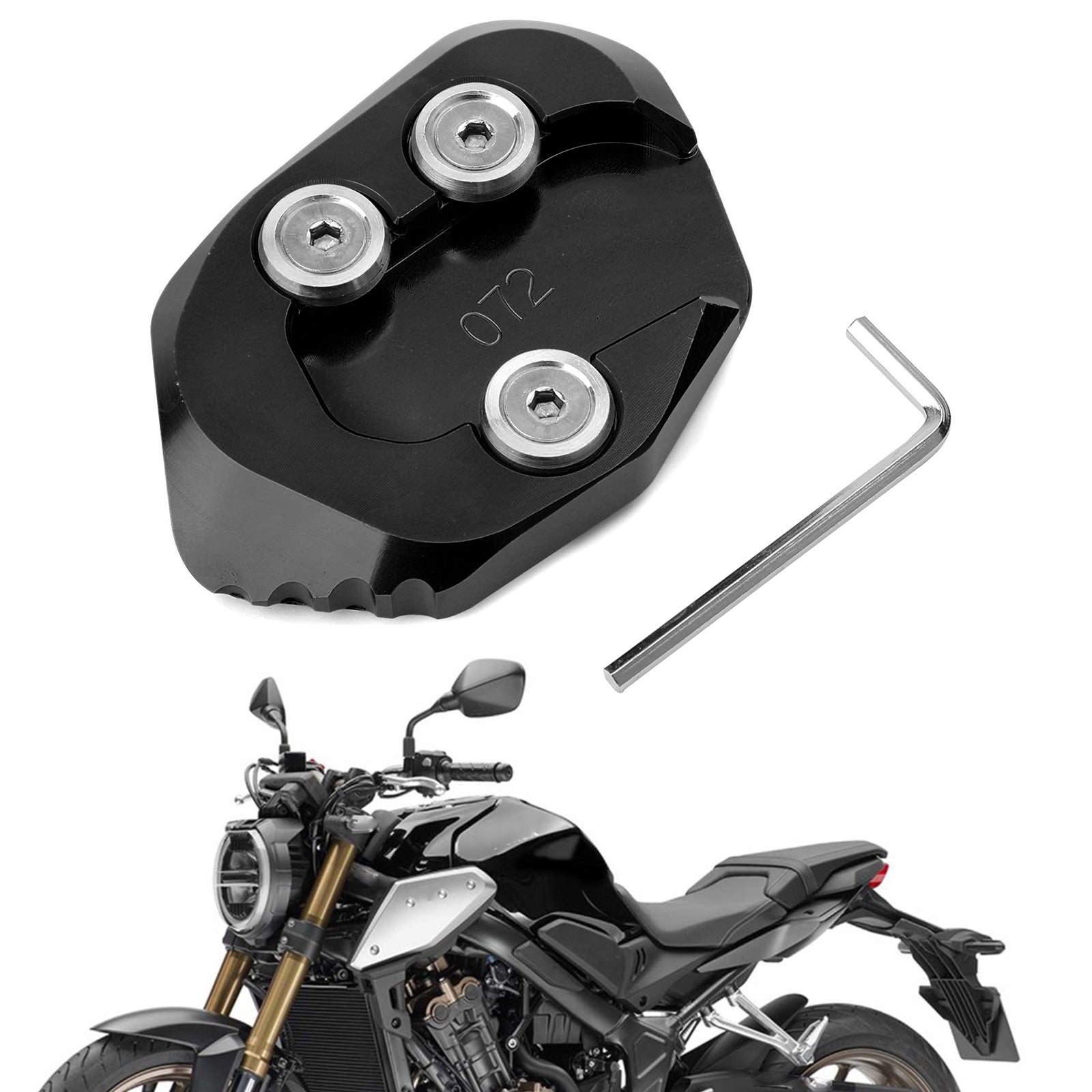 Moto Side Stand Extension Kickstand Enlarger Plate For HONDA CB1000R ...