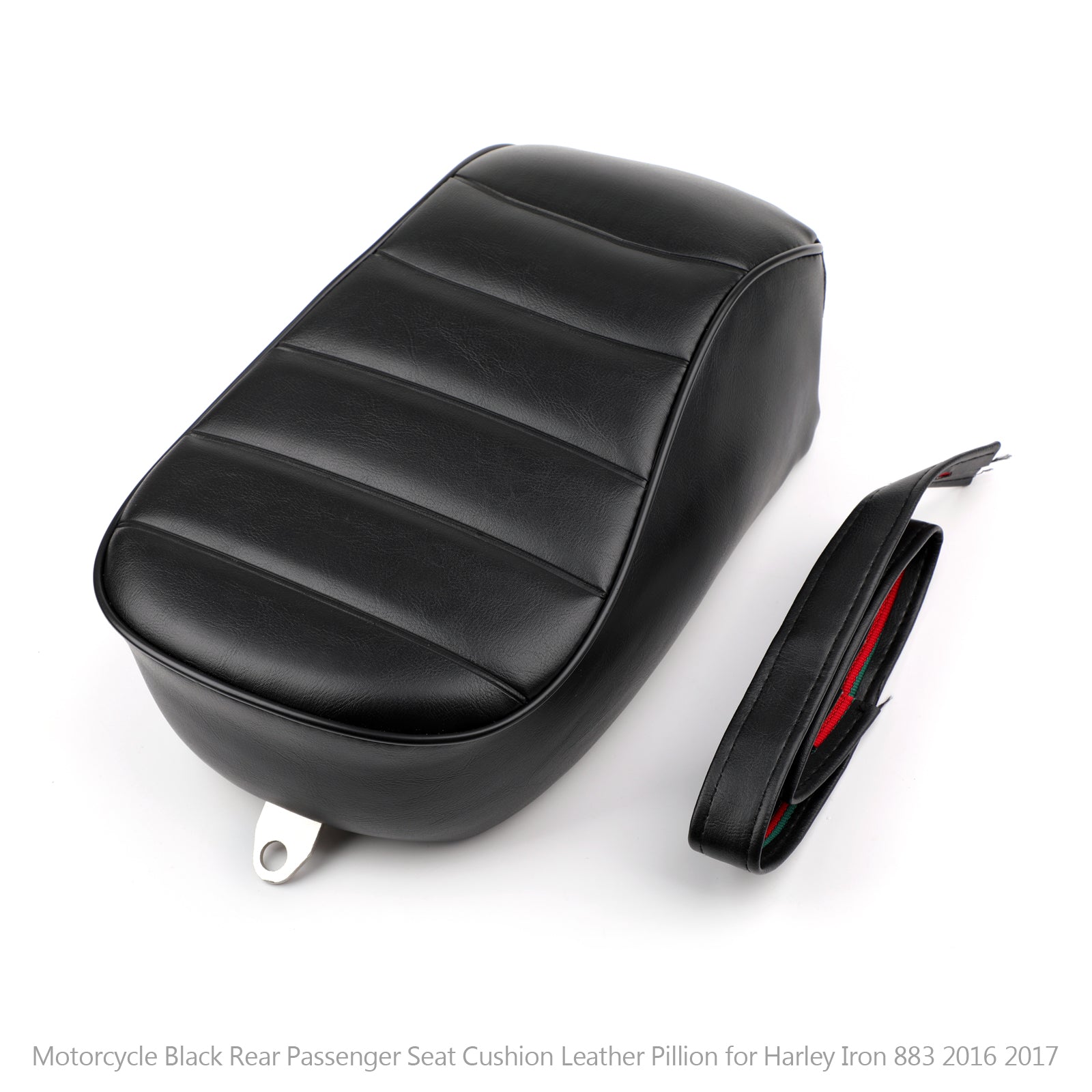Black Rear Passenger Pillion Seat For Sportster Iron 883 XL883N 2016 ...