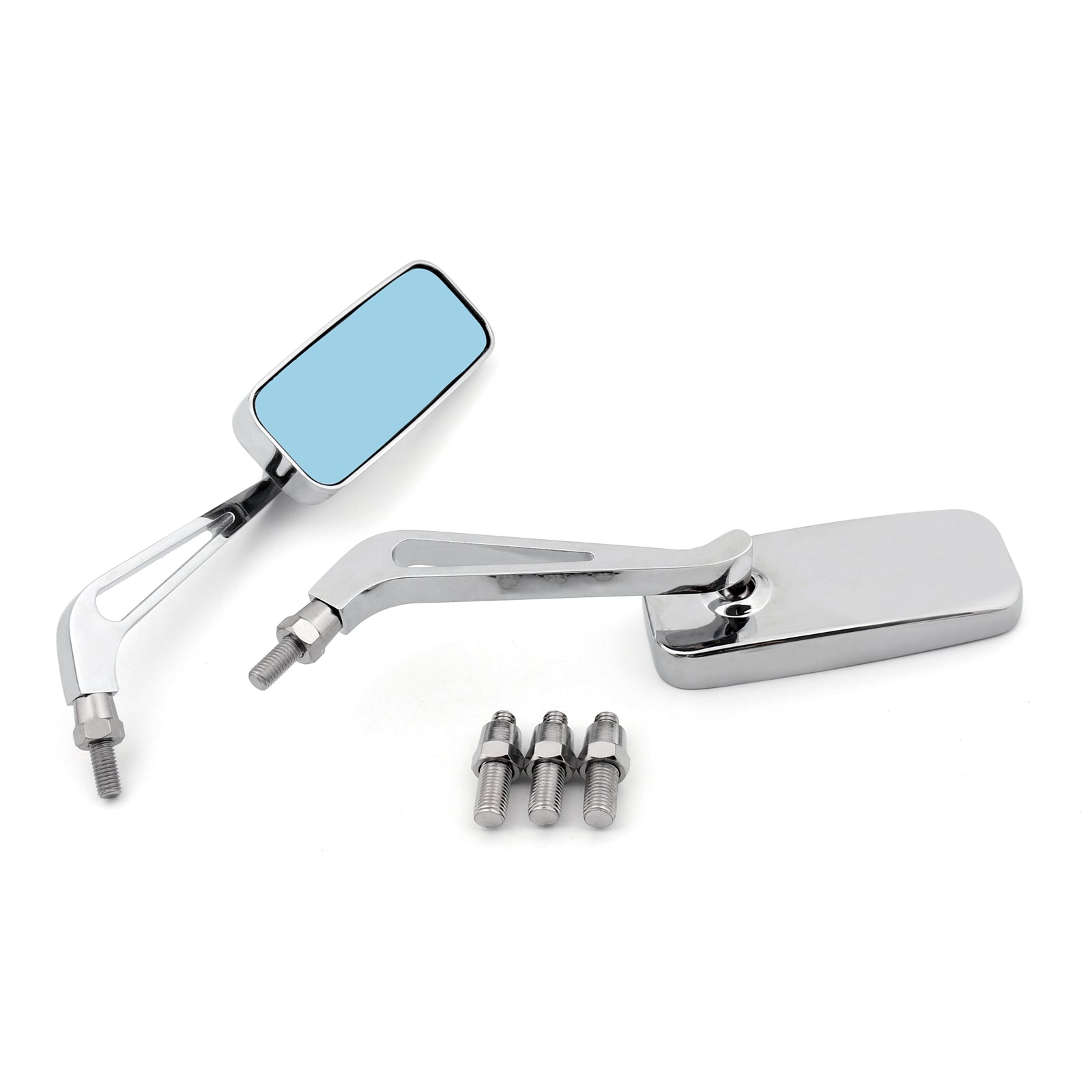 Universal 8mm 10mm Motorcycle Rearview Side Mirror Mirrors For Harley ...