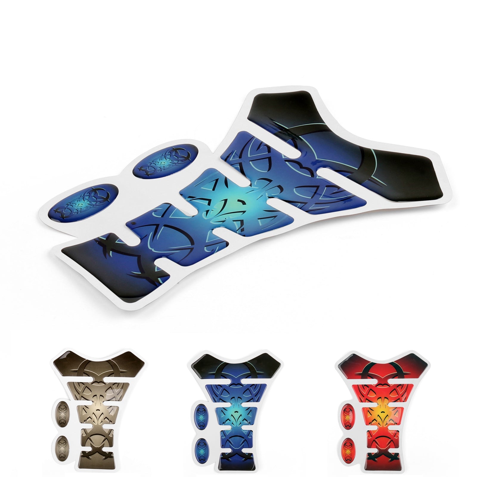 Universal Motorcycle Gas Tank Pad Protector For Suzuki Yamaha BMW Honda ...